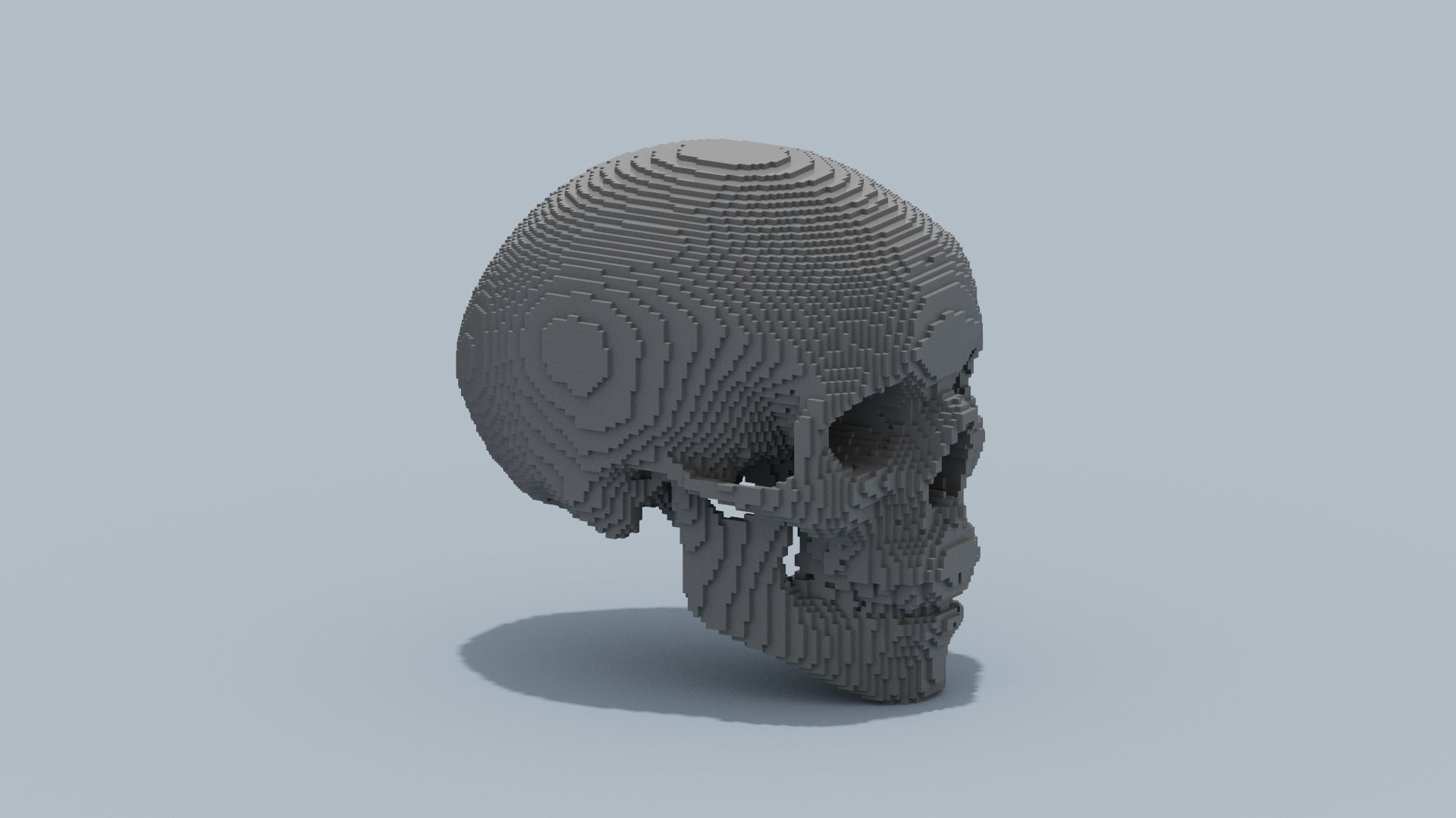 Voxel Skull 3D model | CGTrader
