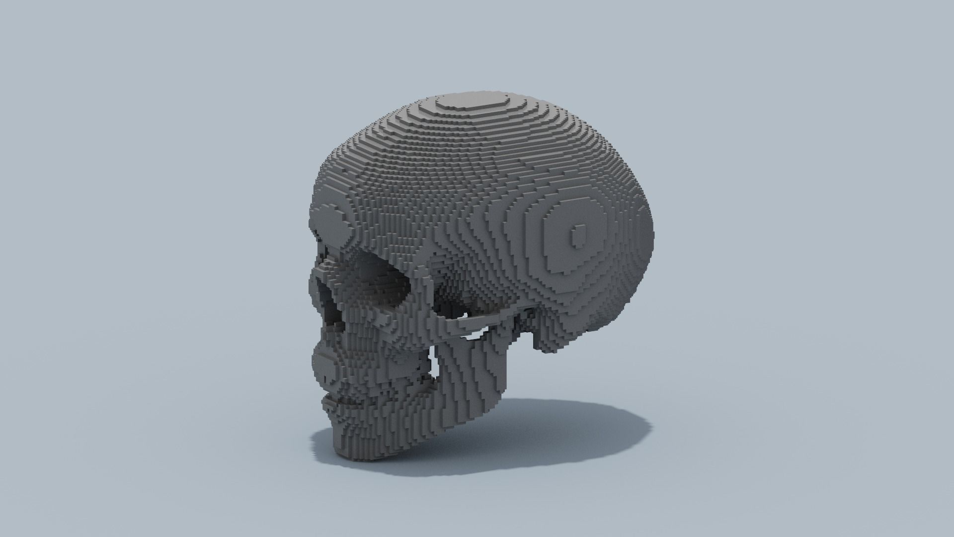 Voxel Skull 3D model | CGTrader