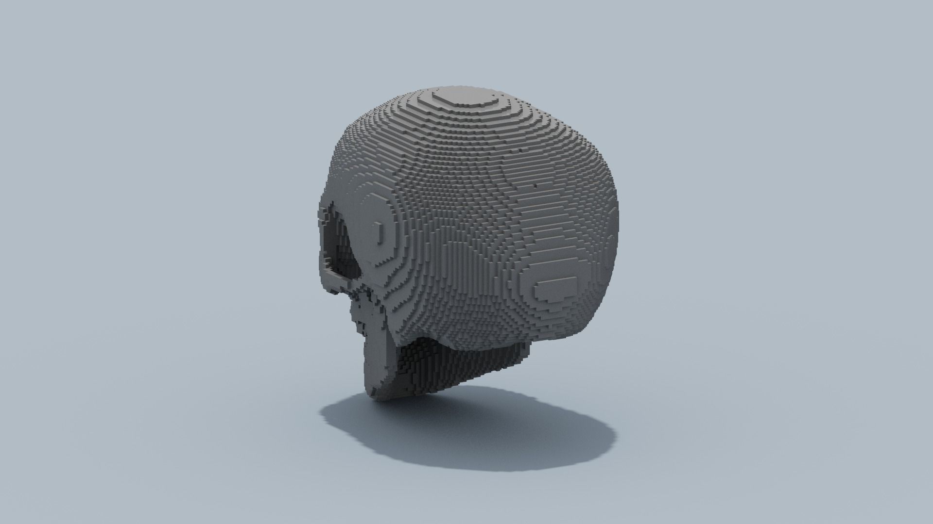 Voxel Skull 3D model | CGTrader