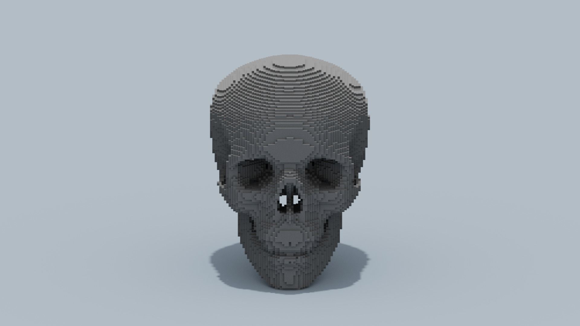 Voxel Skull 3D model | CGTrader