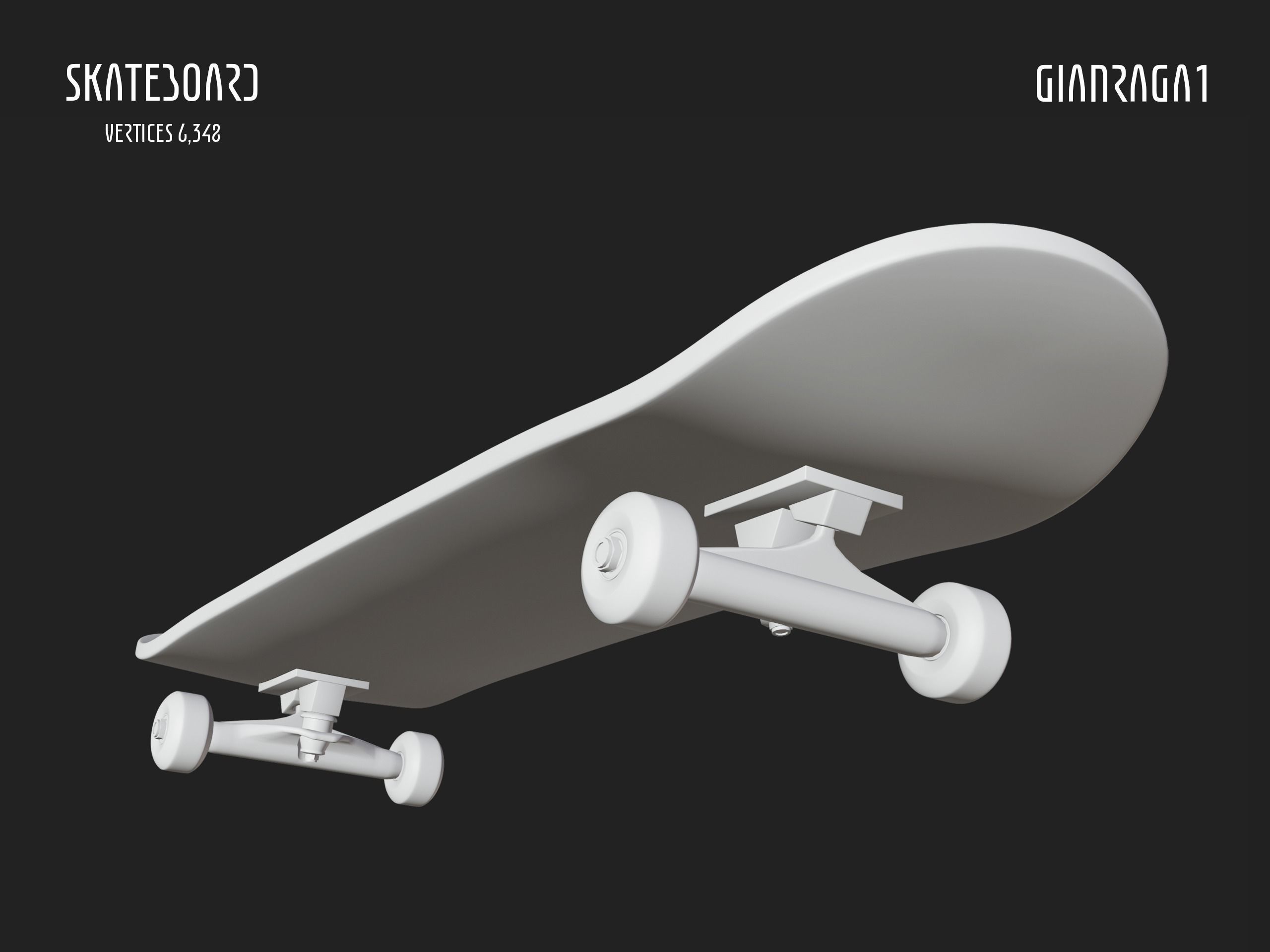 3D model Skateboard template VR / AR / low-poly | CGTrader