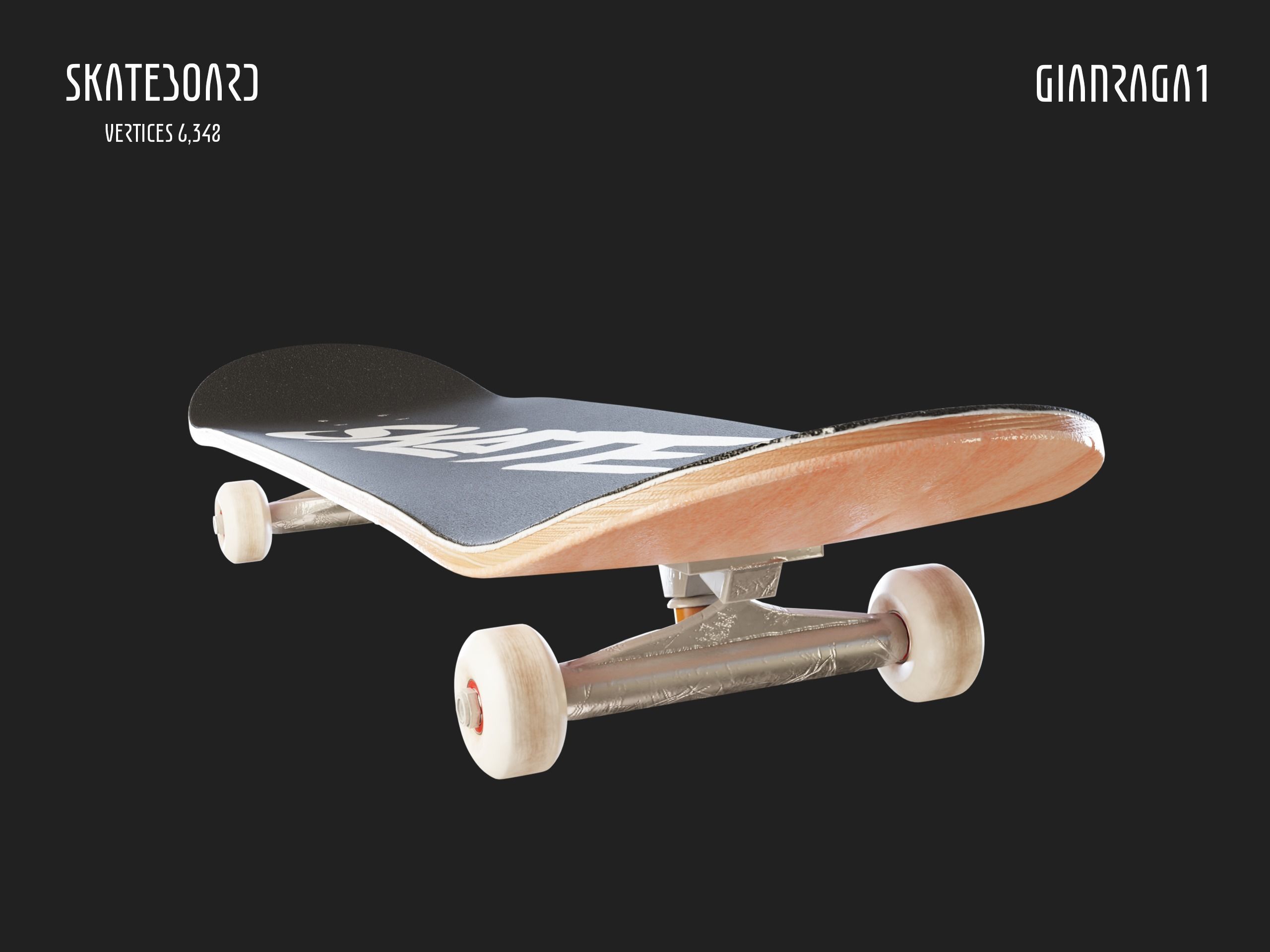 3D model Skateboard template VR / AR / low-poly | CGTrader
