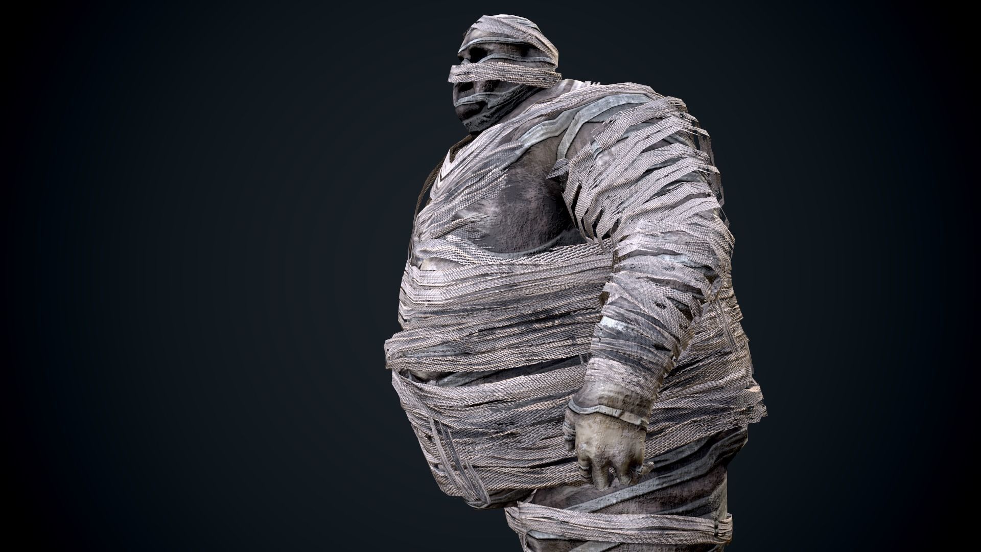 3D model Mummy fat VR / AR / low-poly | CGTrader