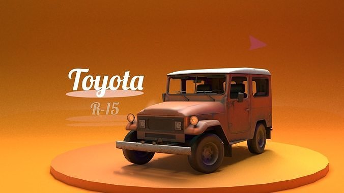 Toyota R-15 free VR / AR / low-poly 3D model rigged | CGTrader