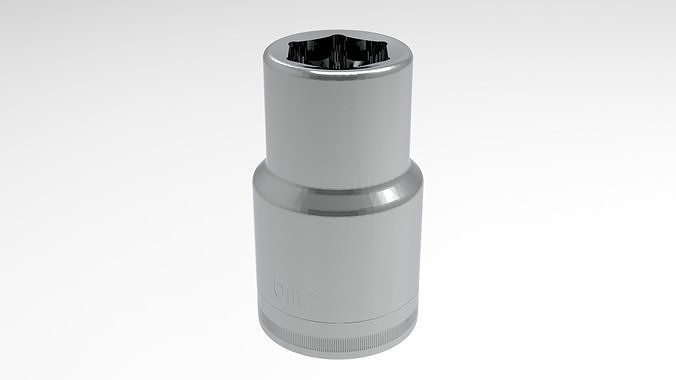 Deep Socket 6 mm 3D model | CGTrader