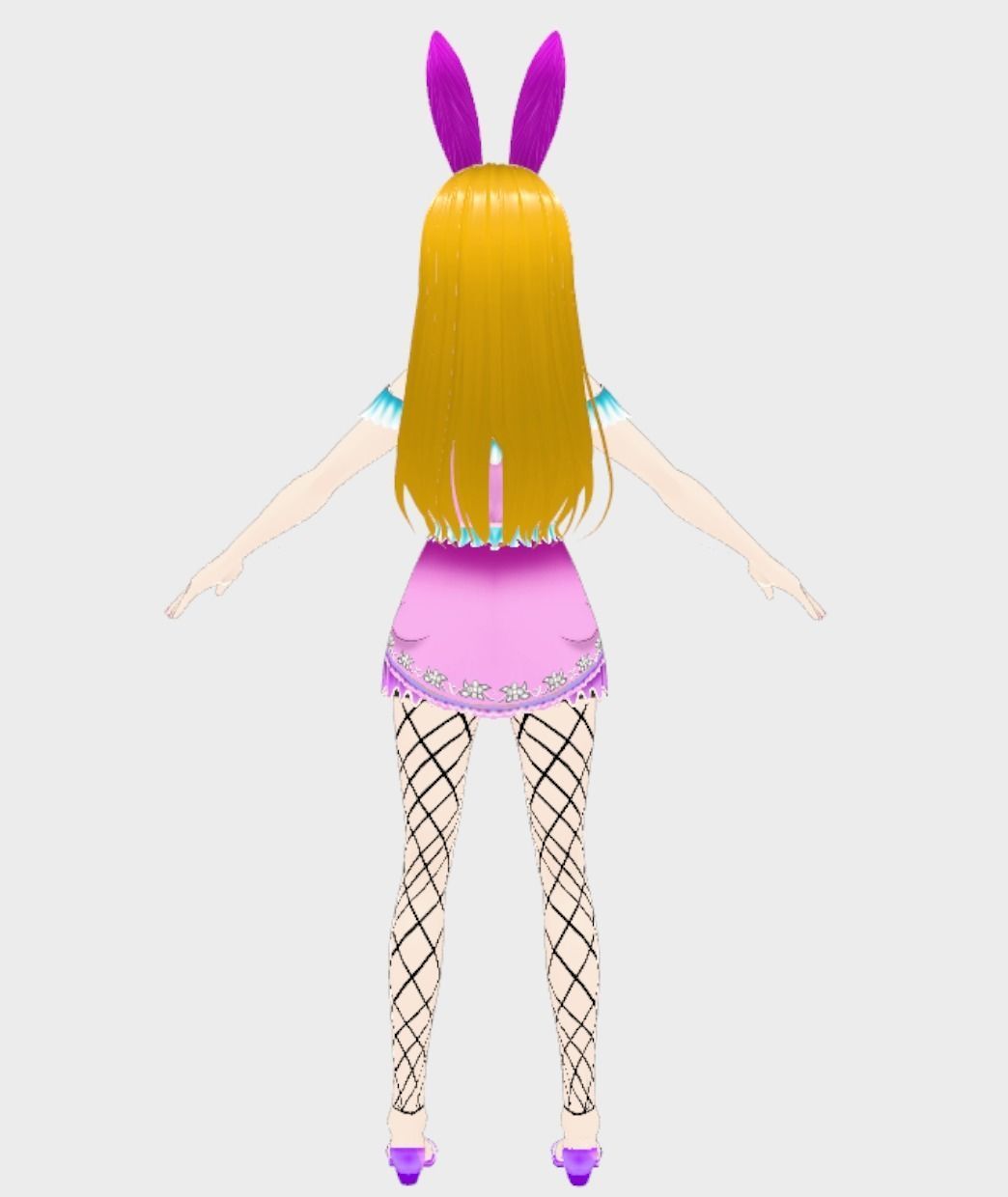 3D model VRM girl character virtual host game skin virtual host VR / AR ...