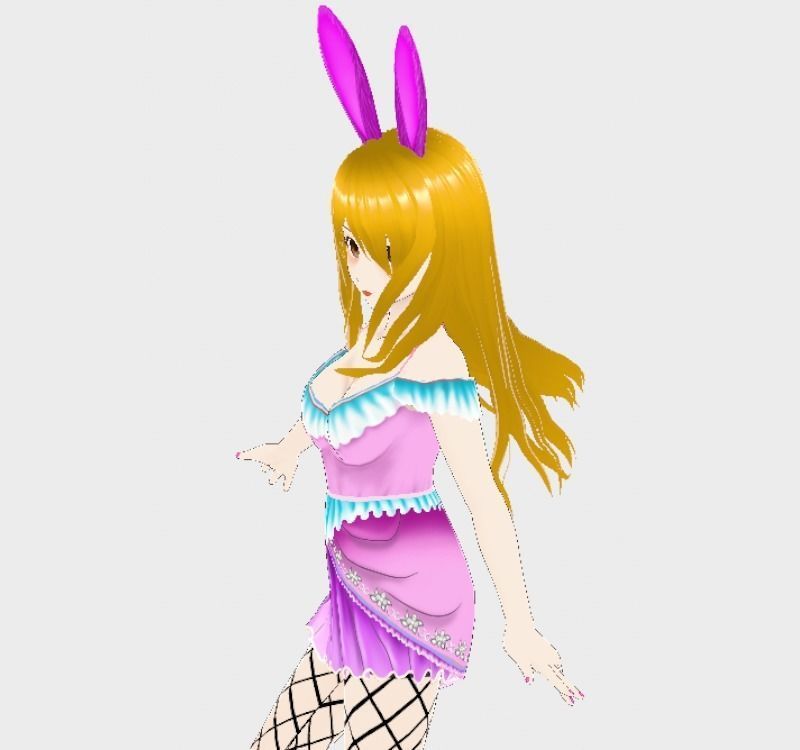 3D model VRM girl character virtual host game skin virtual host VR / AR ...