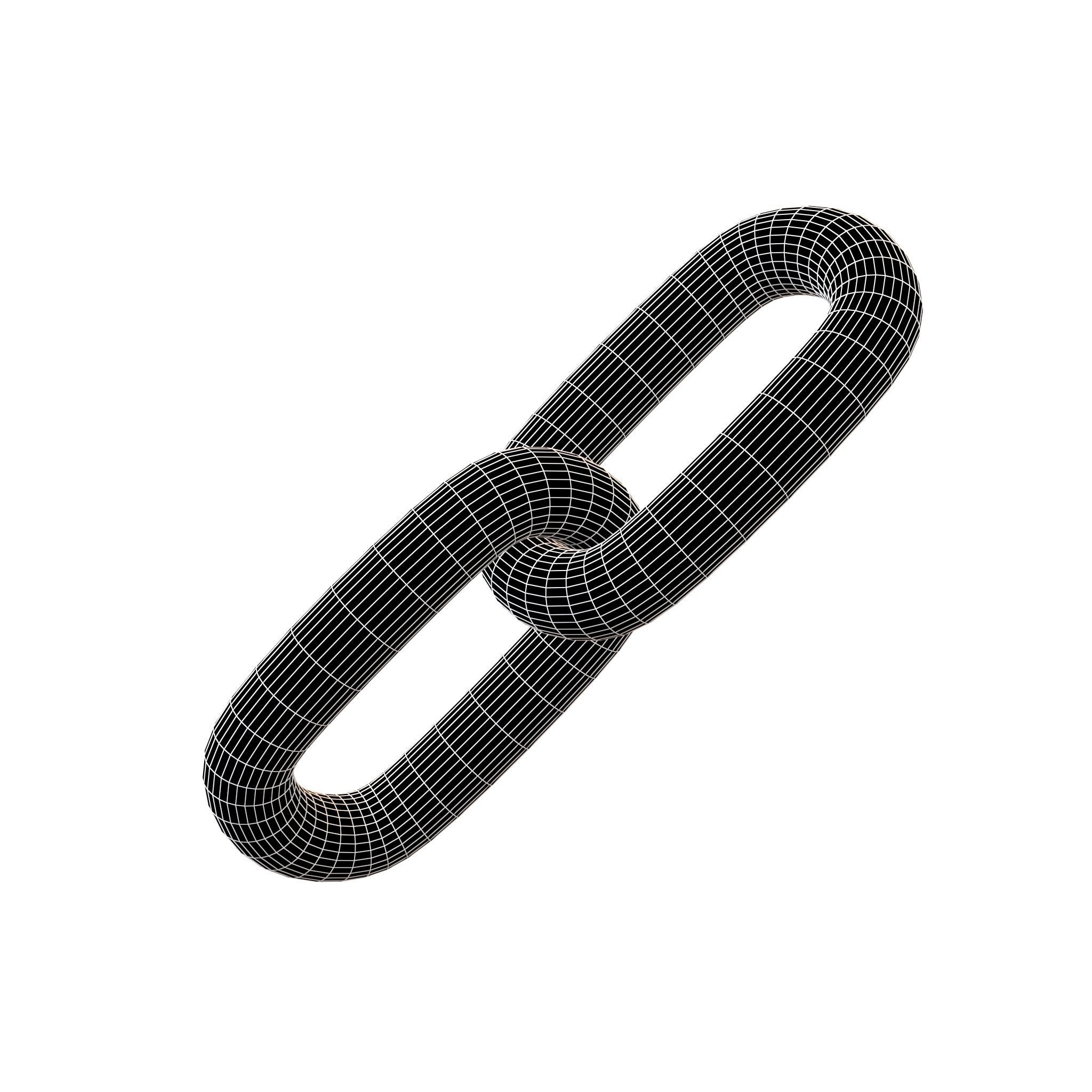 3D model Chain Link Icon v1 001 VR / AR / low-poly | CGTrader