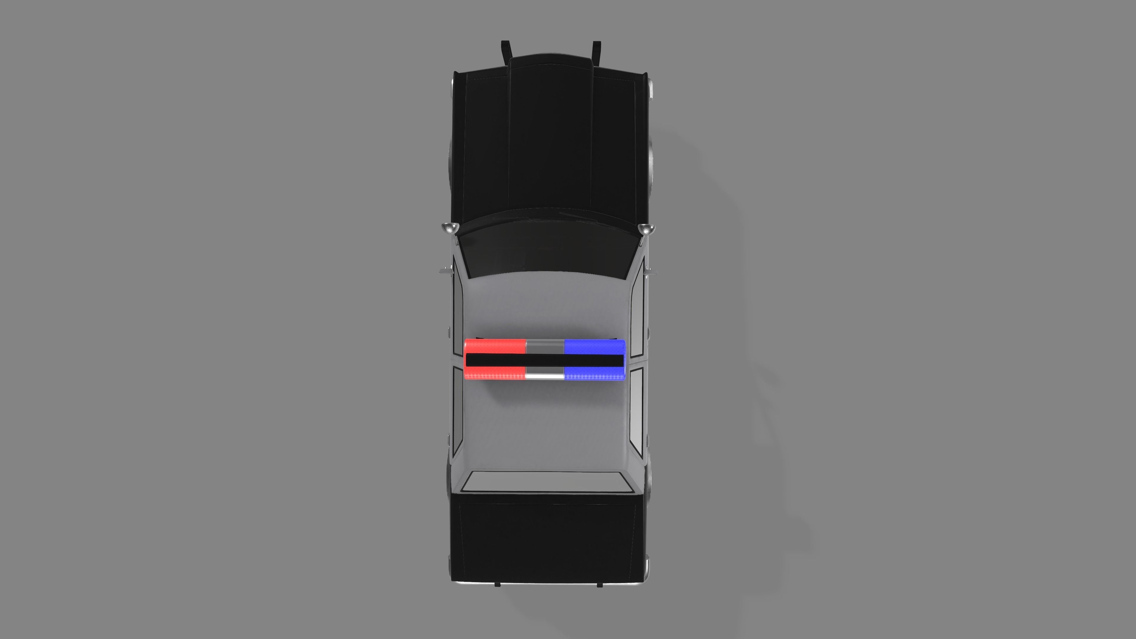 police car with cop 3D model | CGTrader