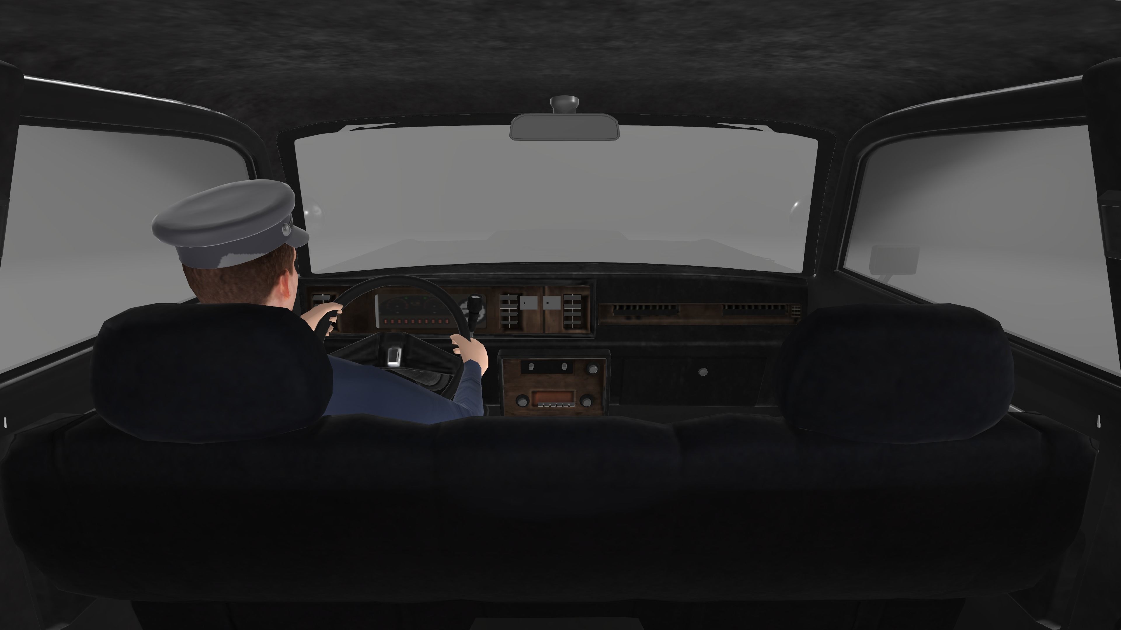 police car with cop 3D model | CGTrader