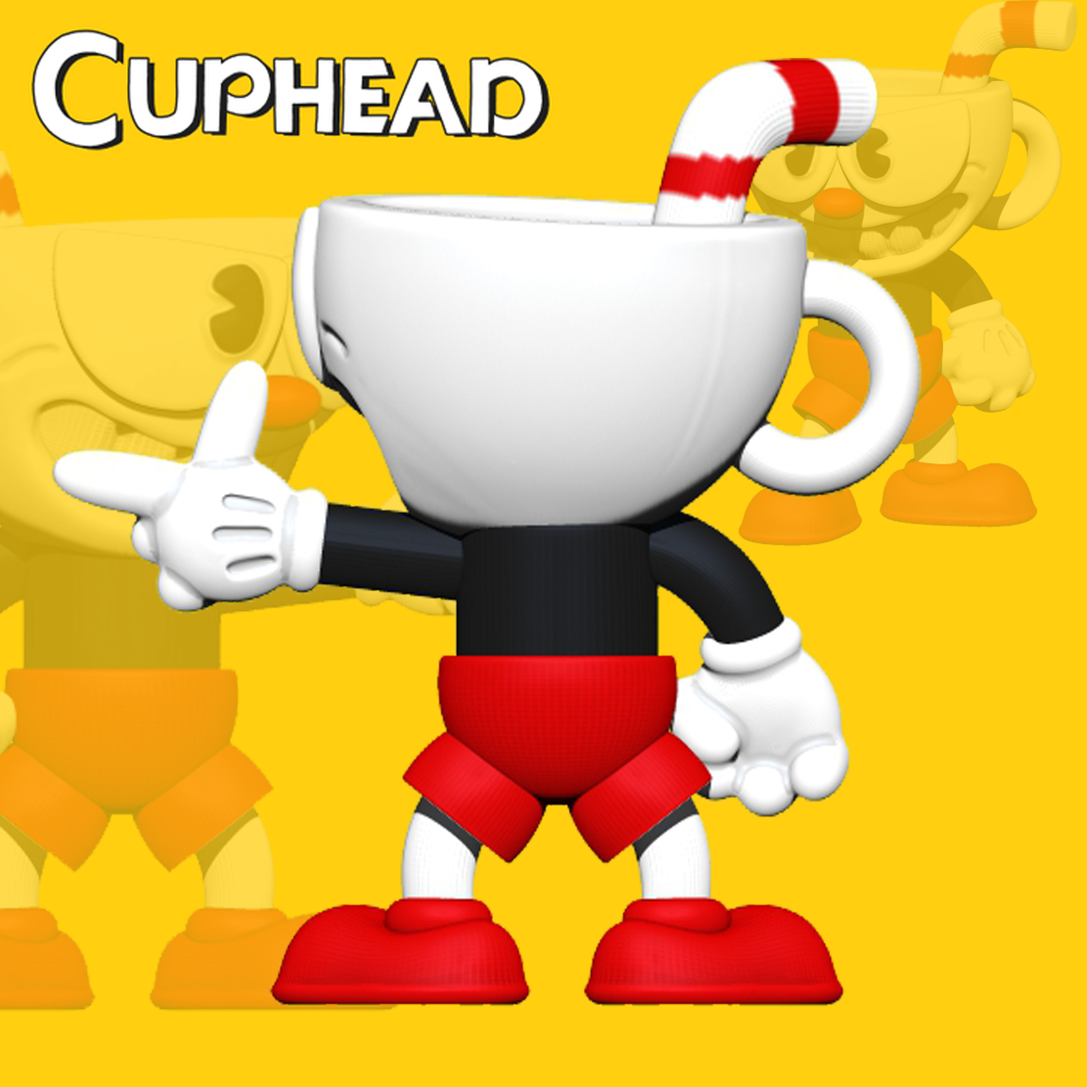 Cuphead 3D model 3D printable | CGTrader