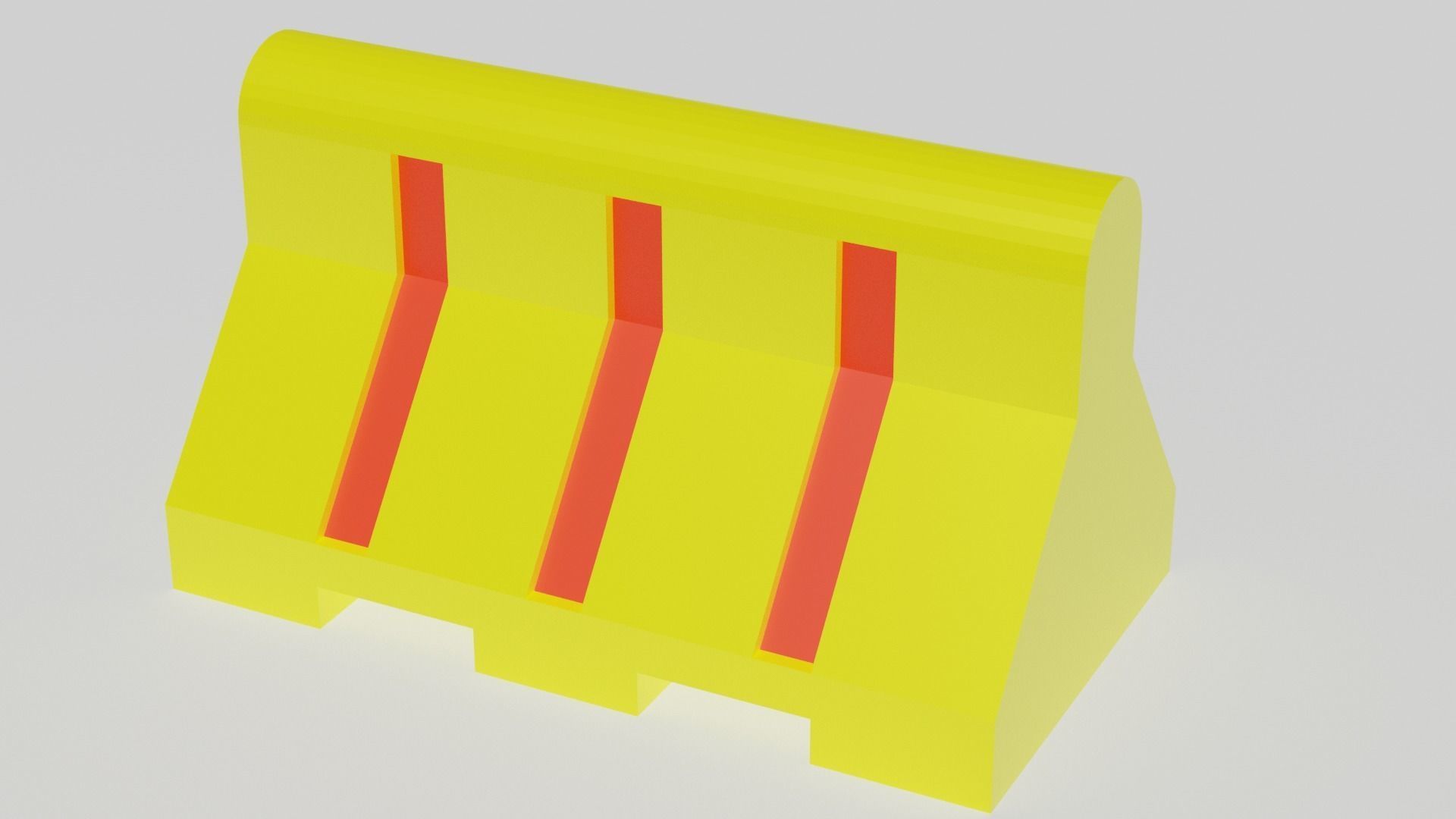3D model Plastic Barriers Traffic VR / AR / low-poly | CGTrader