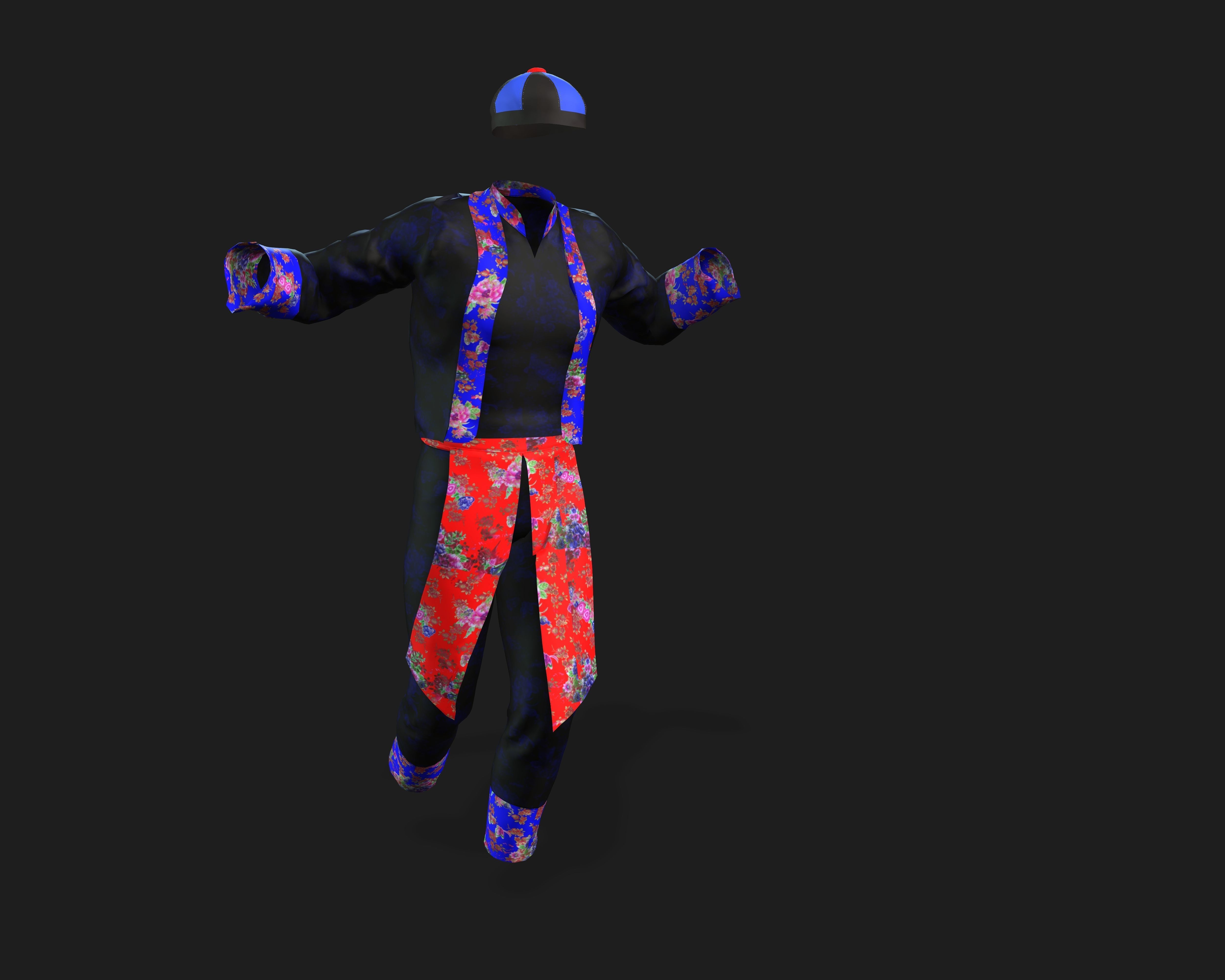 Hmong Txiv Neej Suit 3D model | CGTrader