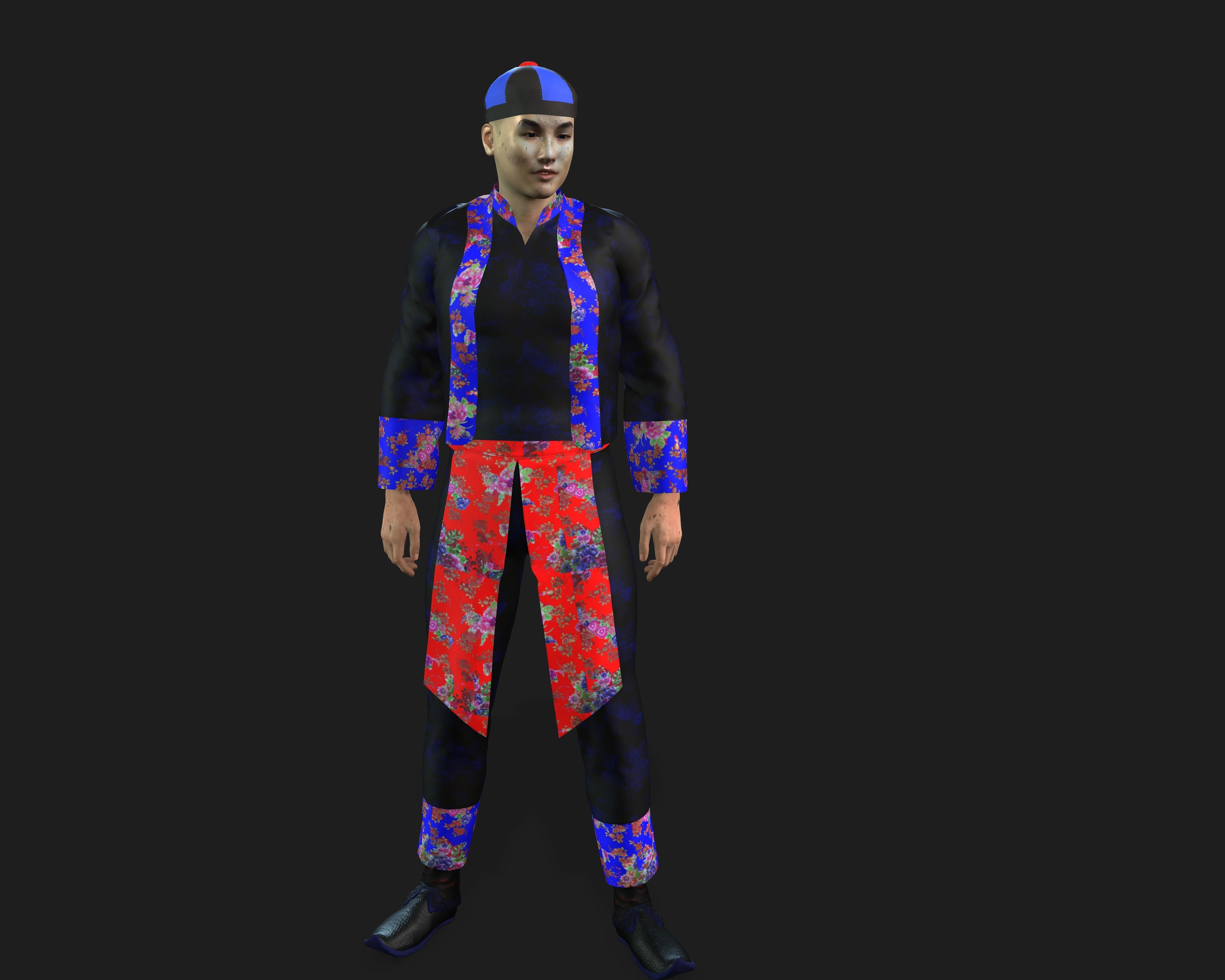 Hmong Txiv Neej Suit 3D model | CGTrader