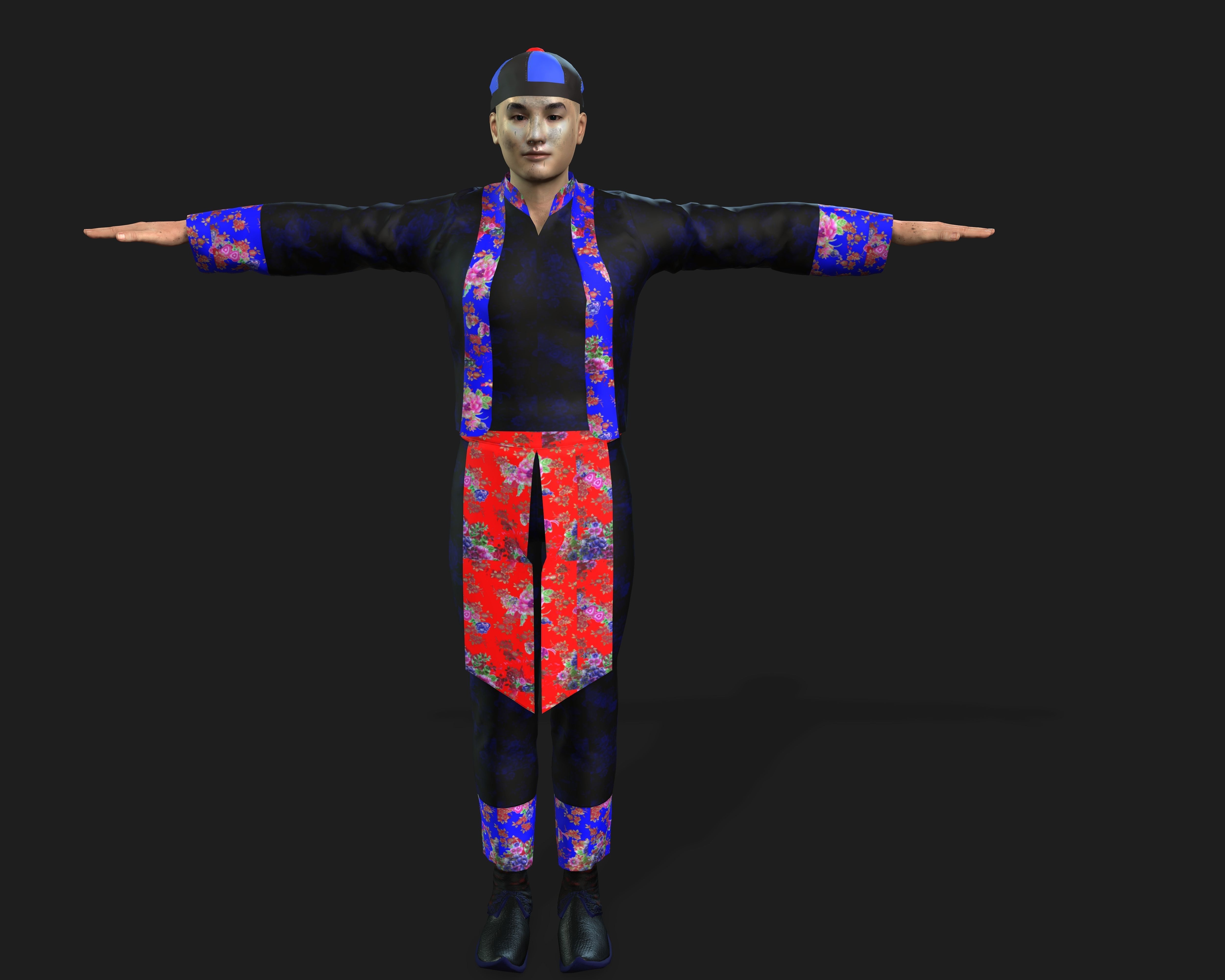 Hmong Txiv Neej Suit 3D model | CGTrader