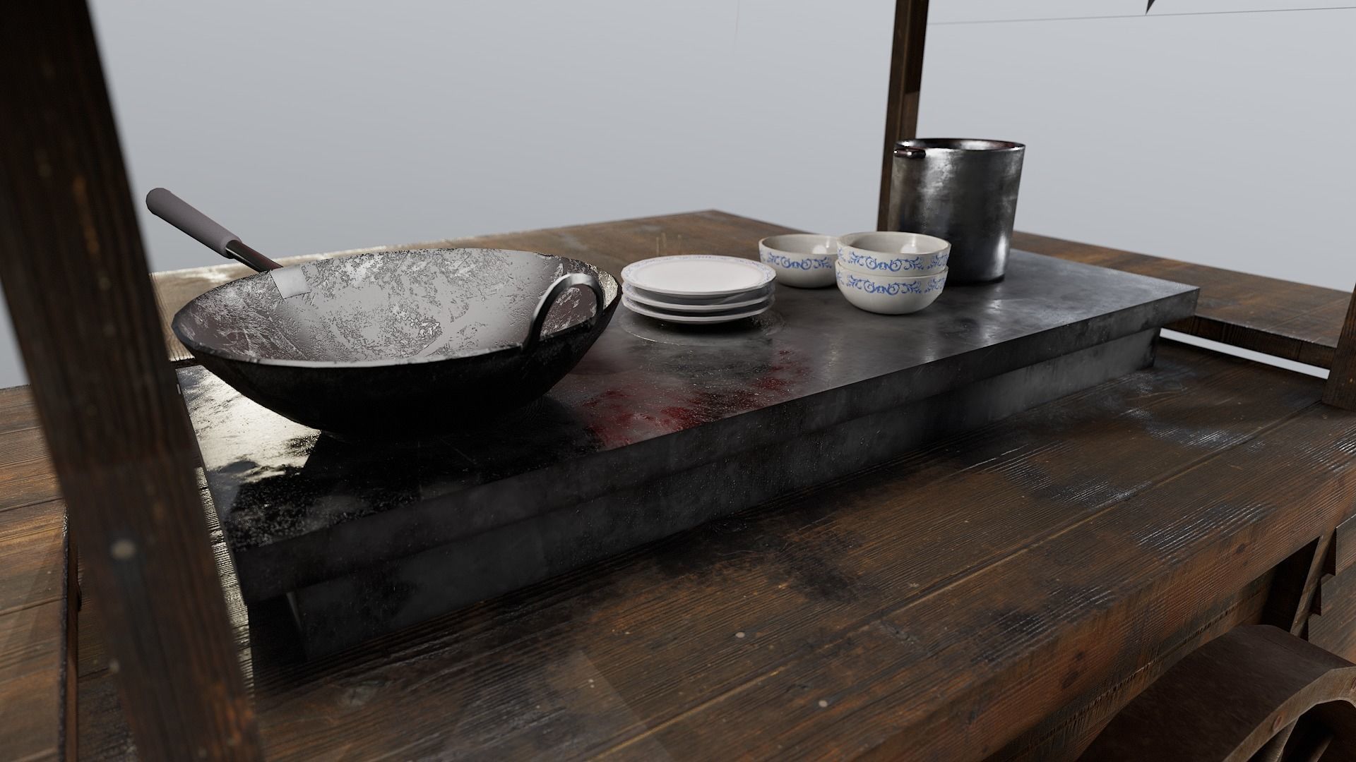 Yatai - Japanese mobile food cart 3D model | CGTrader