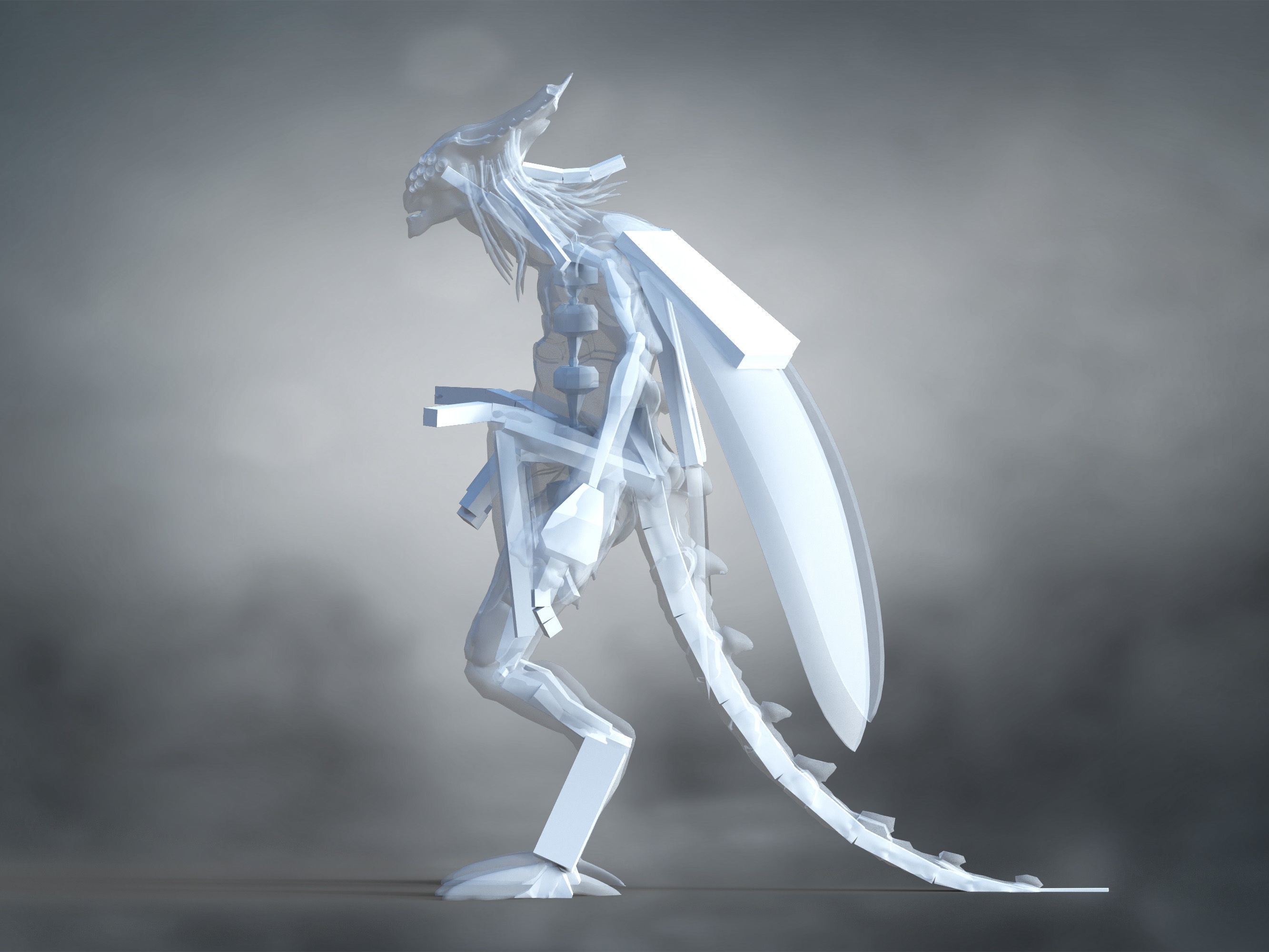 3D model insectoid monster VR / AR / low-poly rigged | CGTrader