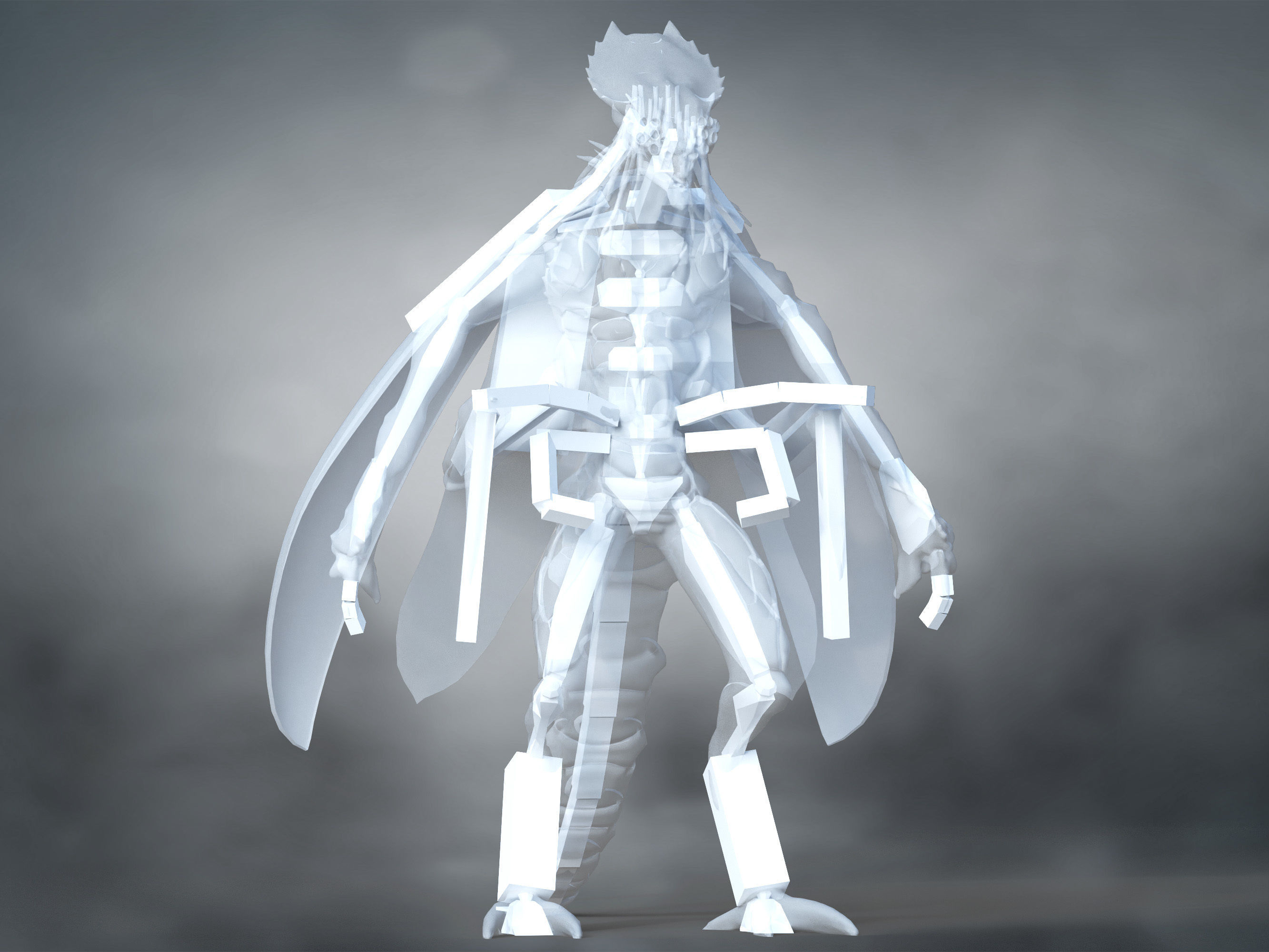 3D model insectoid monster VR / AR / low-poly rigged | CGTrader