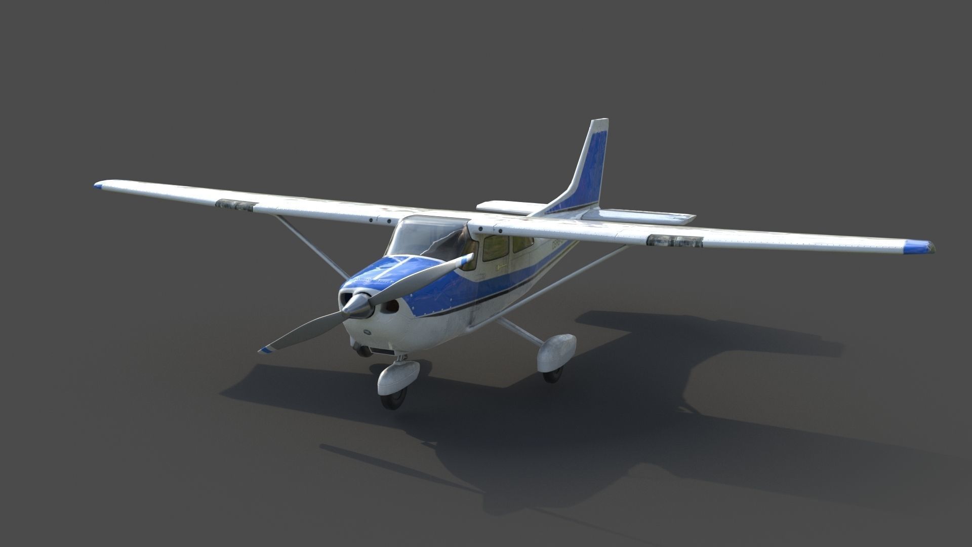 3D model Cessna Airplane with interior VR / AR / low-poly | CGTrader