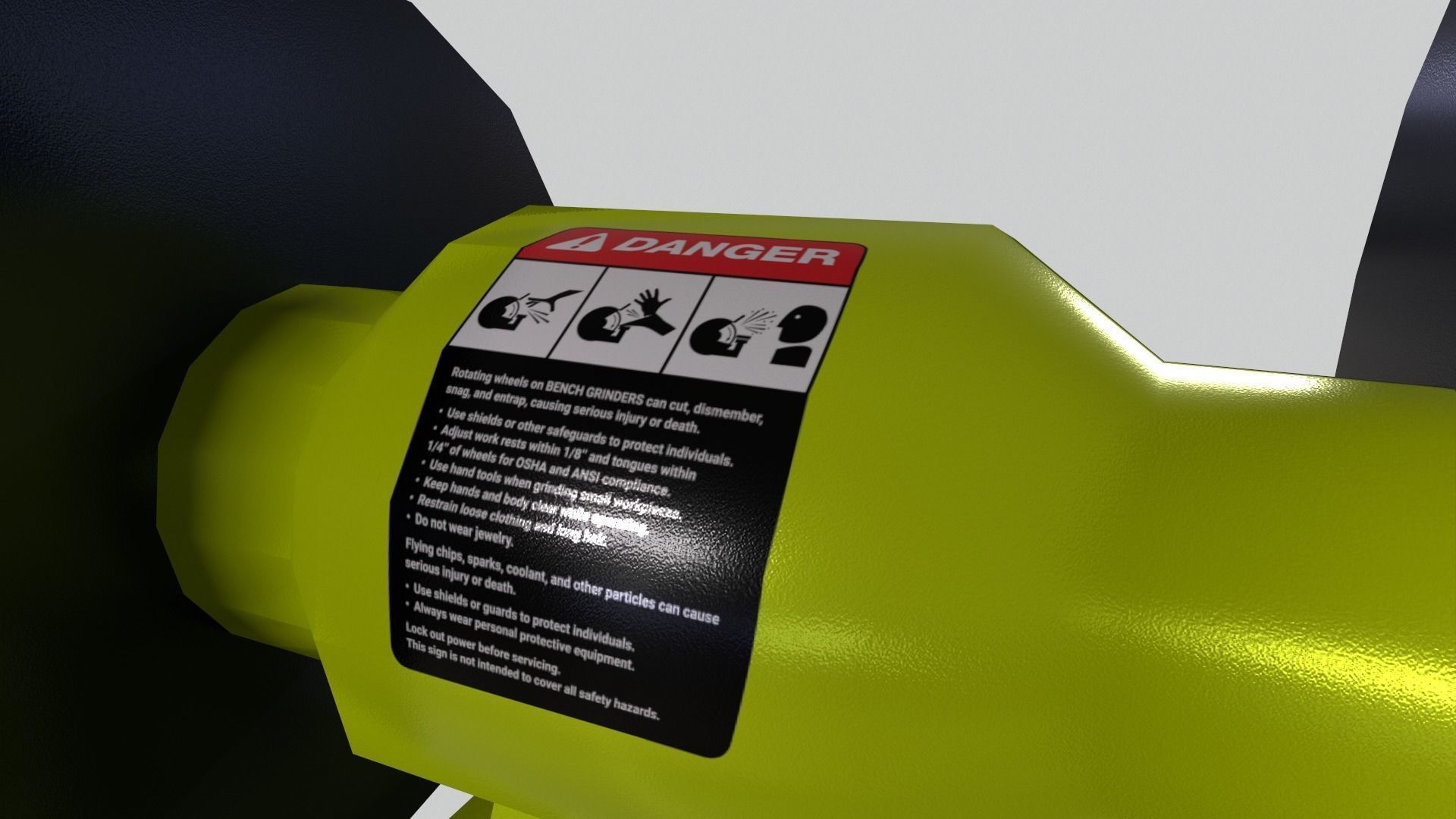 3D model bench grinding machine VR / AR / low-poly | CGTrader