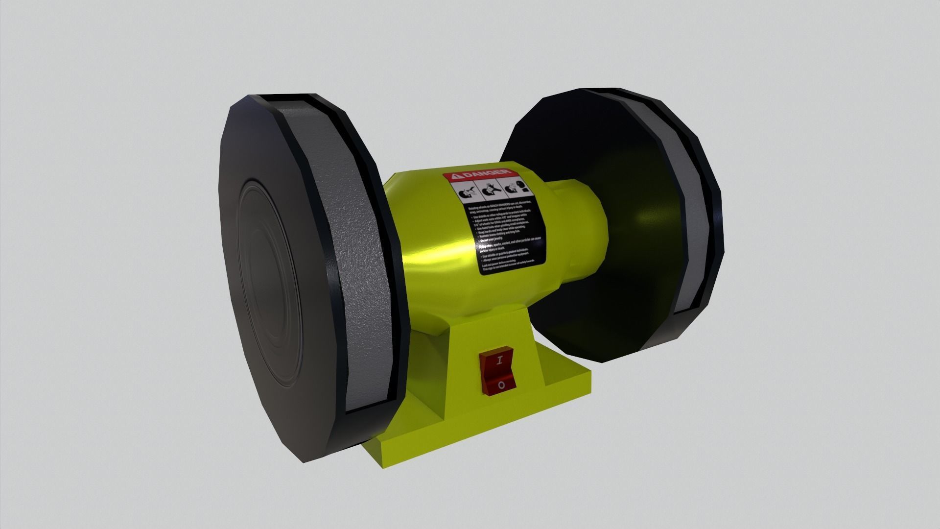 3D model bench grinding machine VR / AR / low-poly | CGTrader