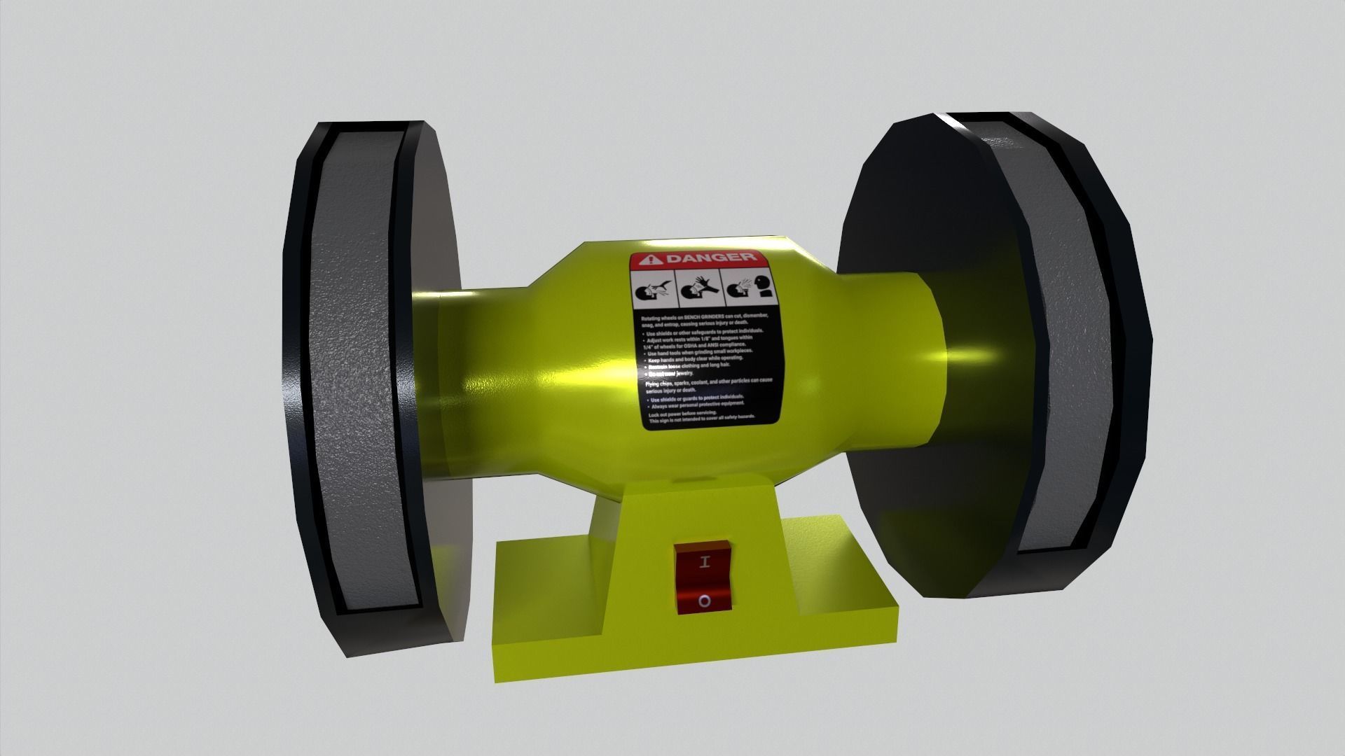 3D model bench grinding machine VR / AR / low-poly | CGTrader