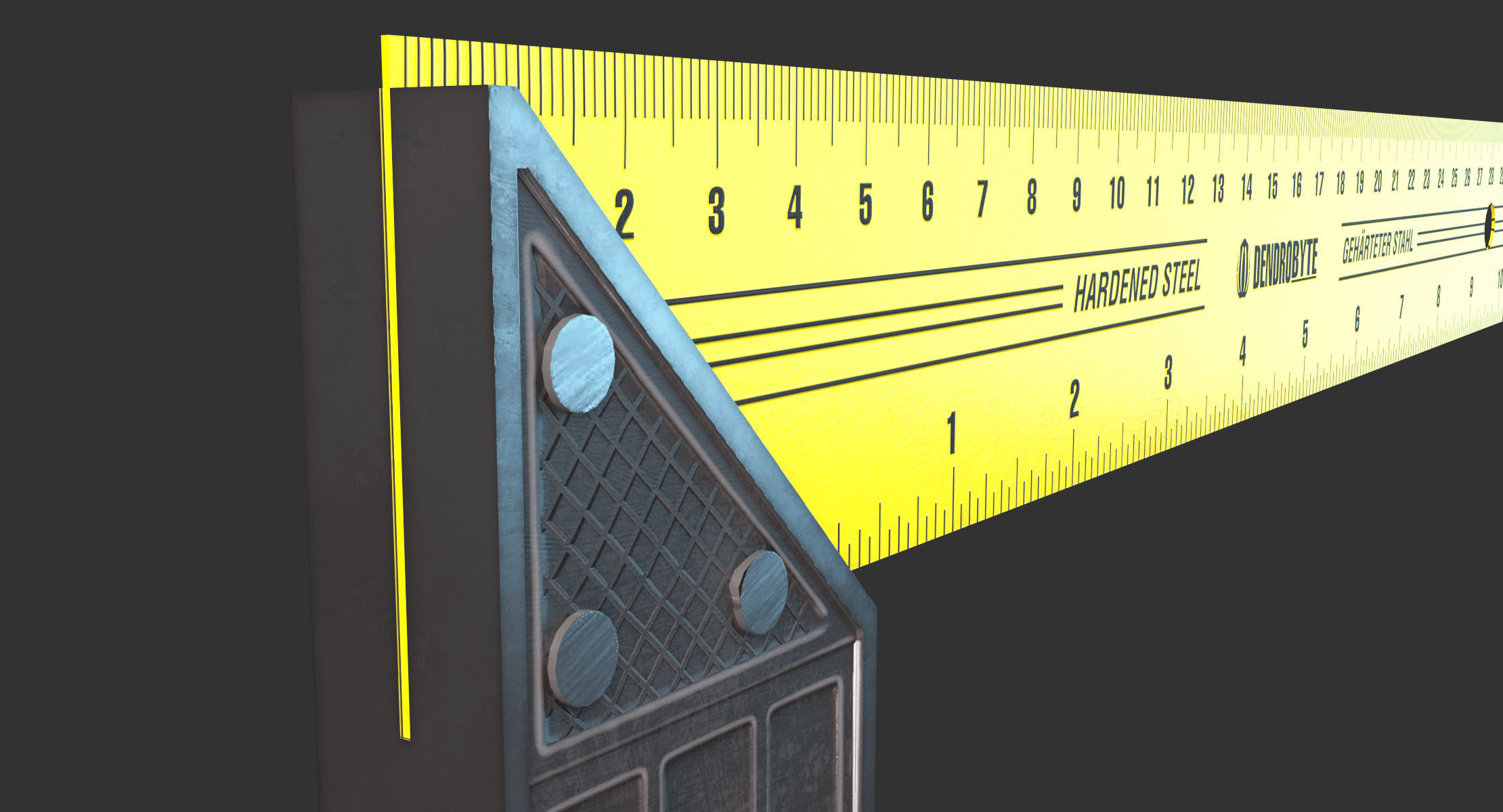 3D model Square Ruler VR / AR / low-poly | CGTrader