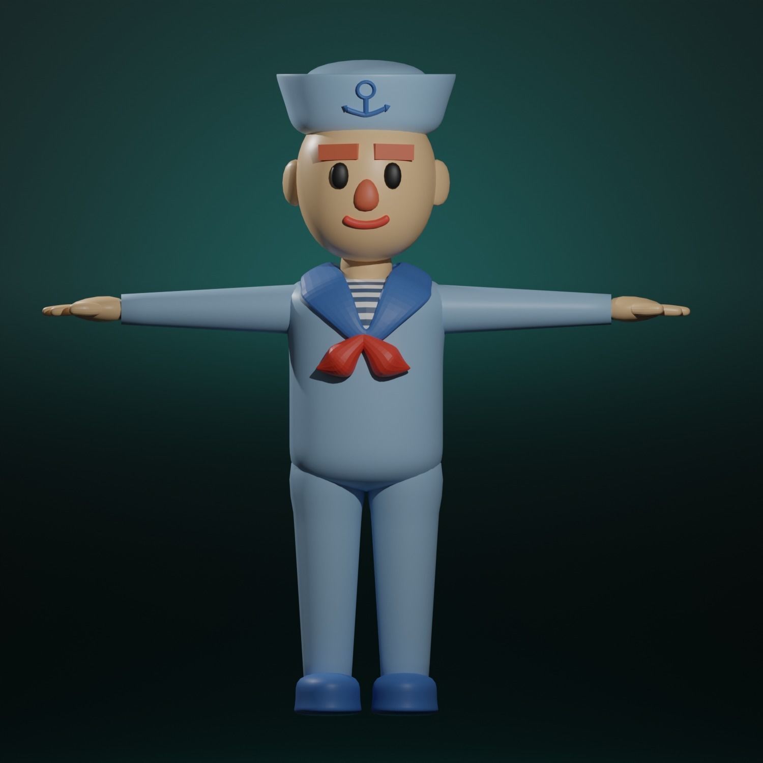 3D model The Sailor VR / AR / low-poly | CGTrader