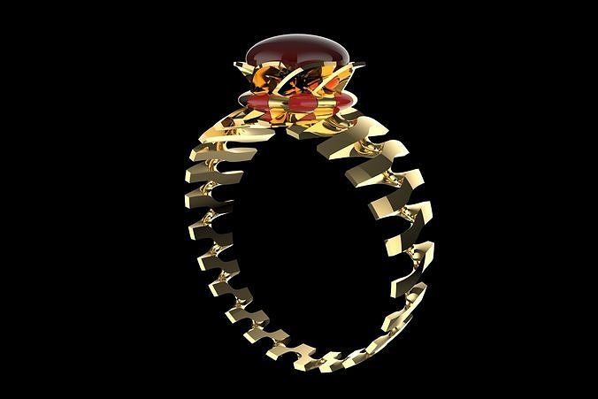ring gold jewelry 3D model | CGTrader