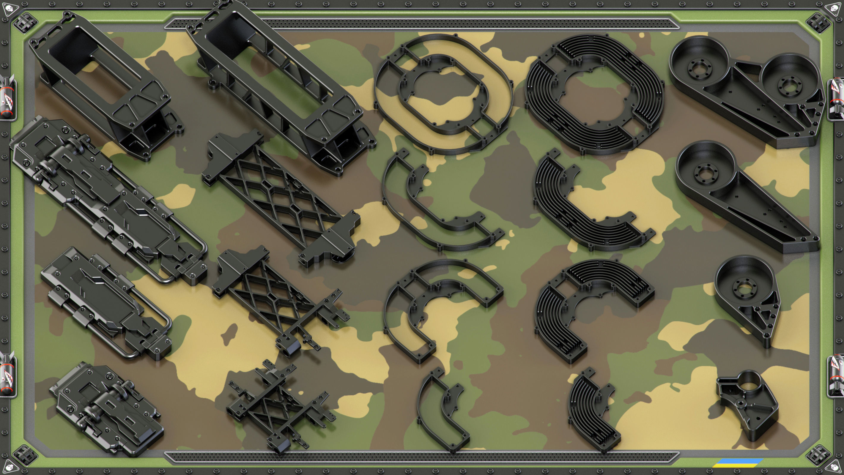 Sci-Fi Hard Surface Mechanical KITBASH 405 DETAILS 3D model | CGTrader