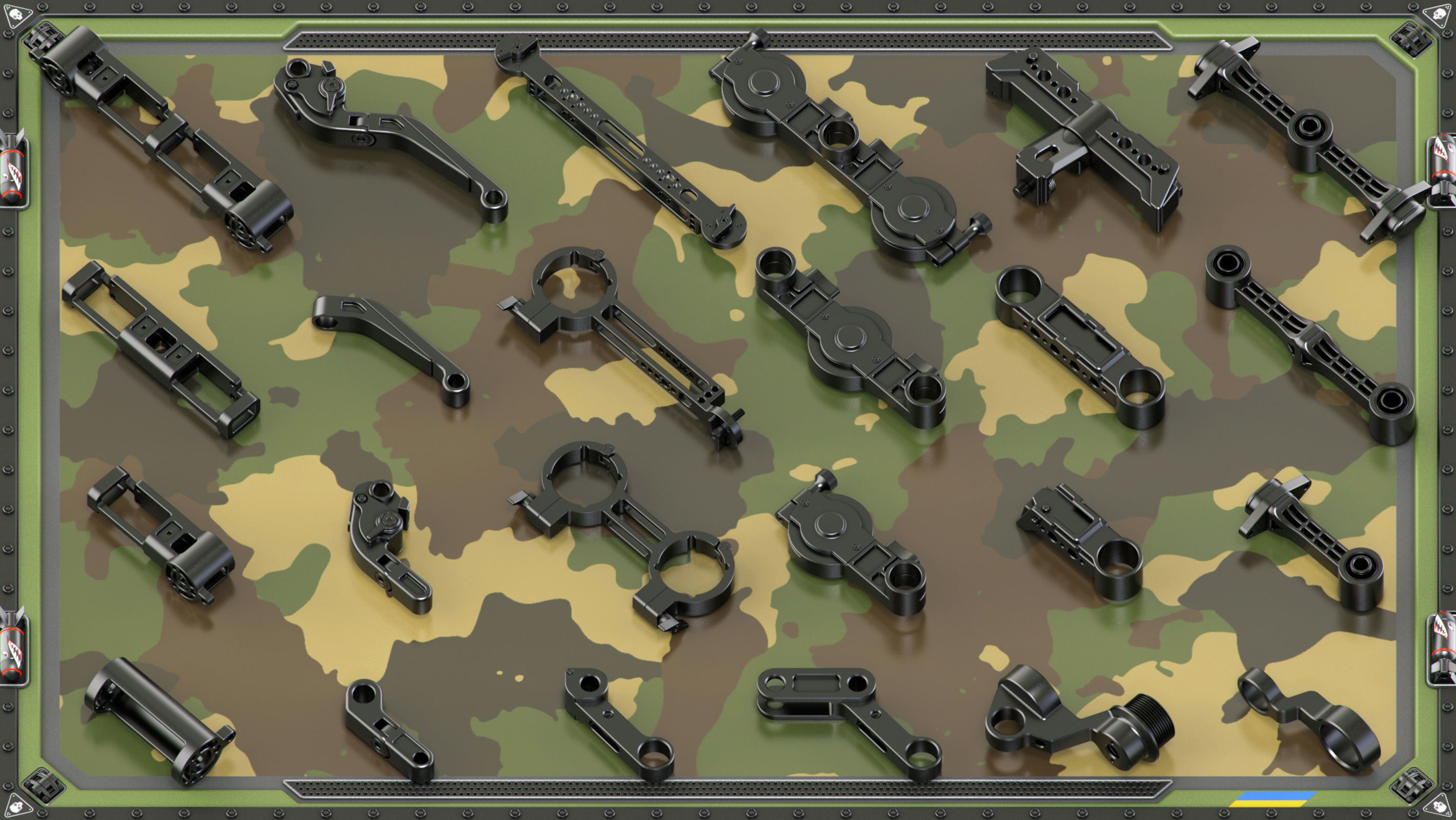 Sci-Fi Hard Surface Mechanical KITBASH 405 DETAILS 3D model | CGTrader