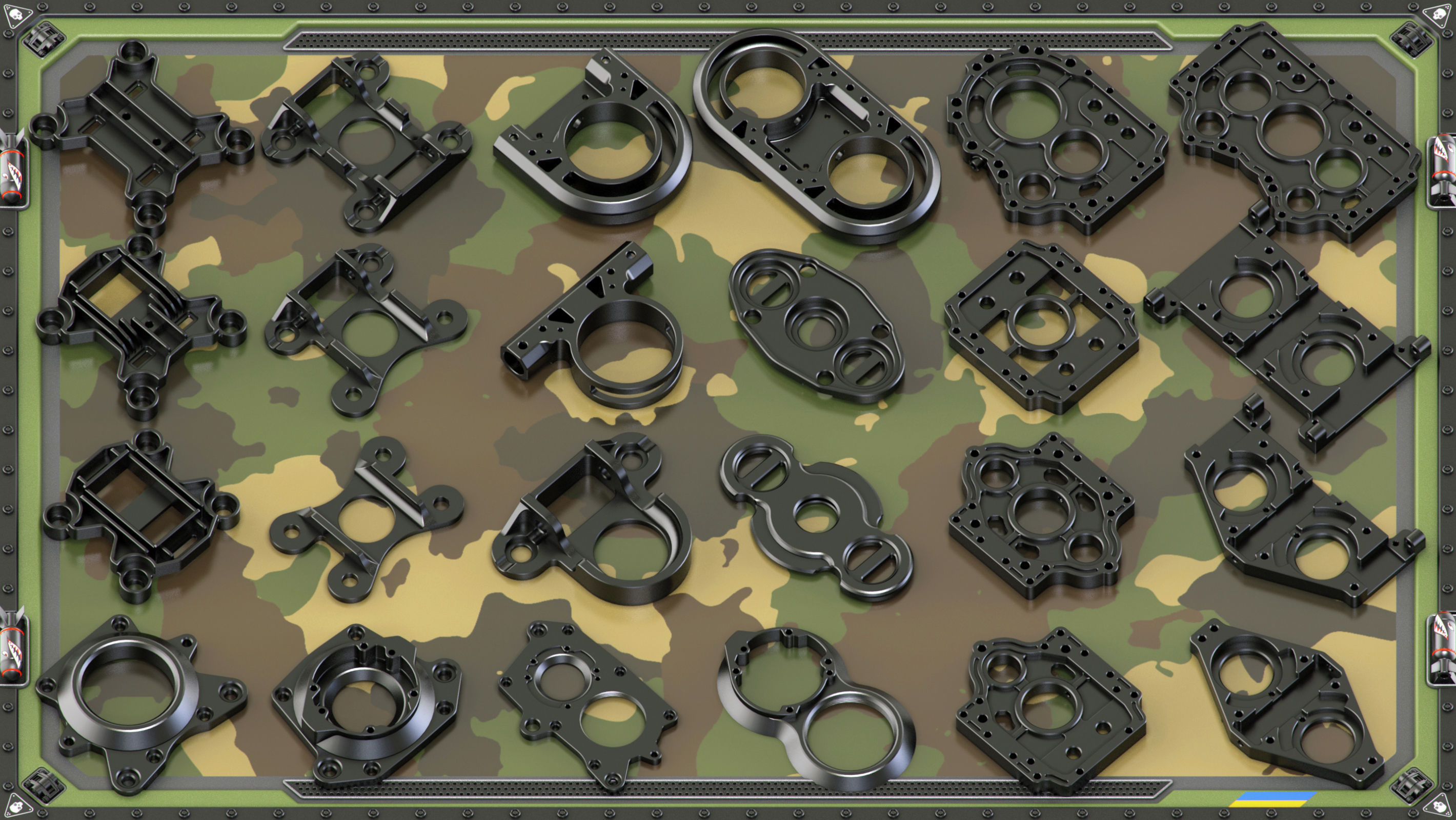 Sci-Fi Hard Surface Mechanical KITBASH 405 DETAILS 3D model | CGTrader