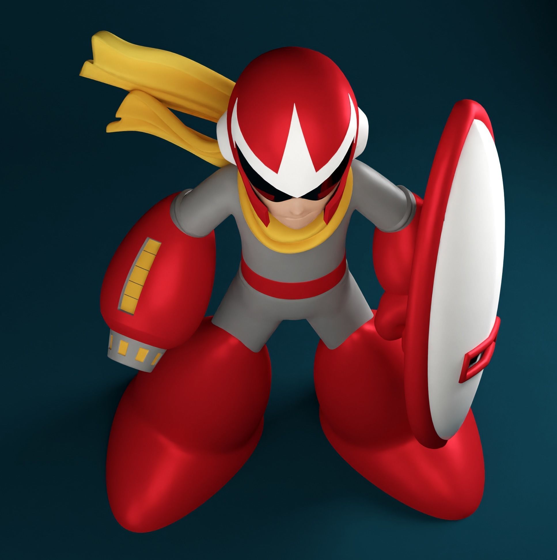 Blues Protoman Rockman MegaMan 3D model | CGTrader