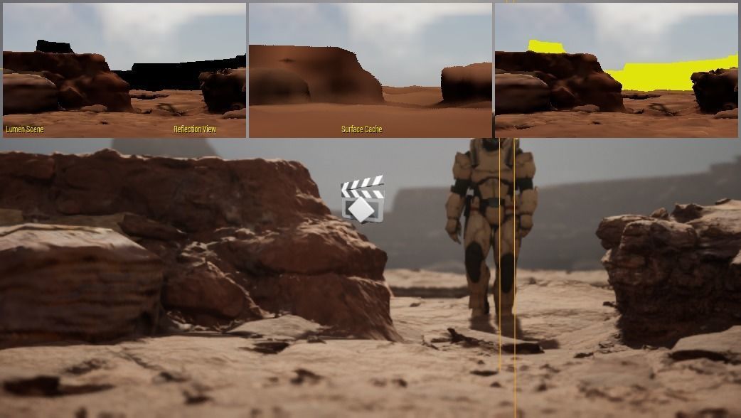 Cinematic Mars Scene animated 3D model animated | CGTrader