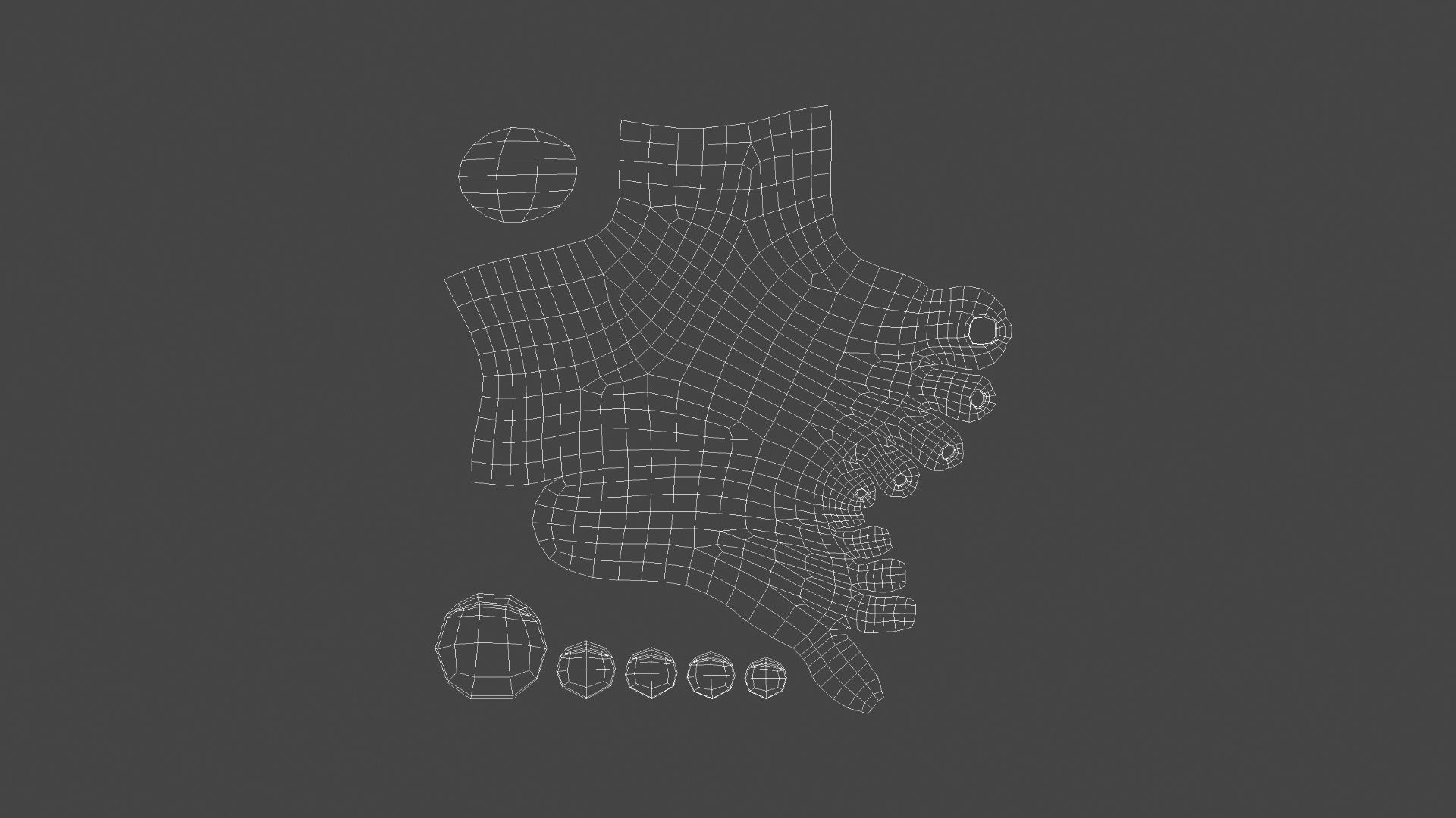 3D model FOOT-002 Rigged Left Foot VR / AR / low-poly | CGTrader