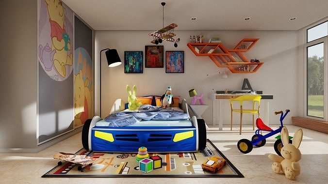 Kids bedroom 3D model | CGTrader