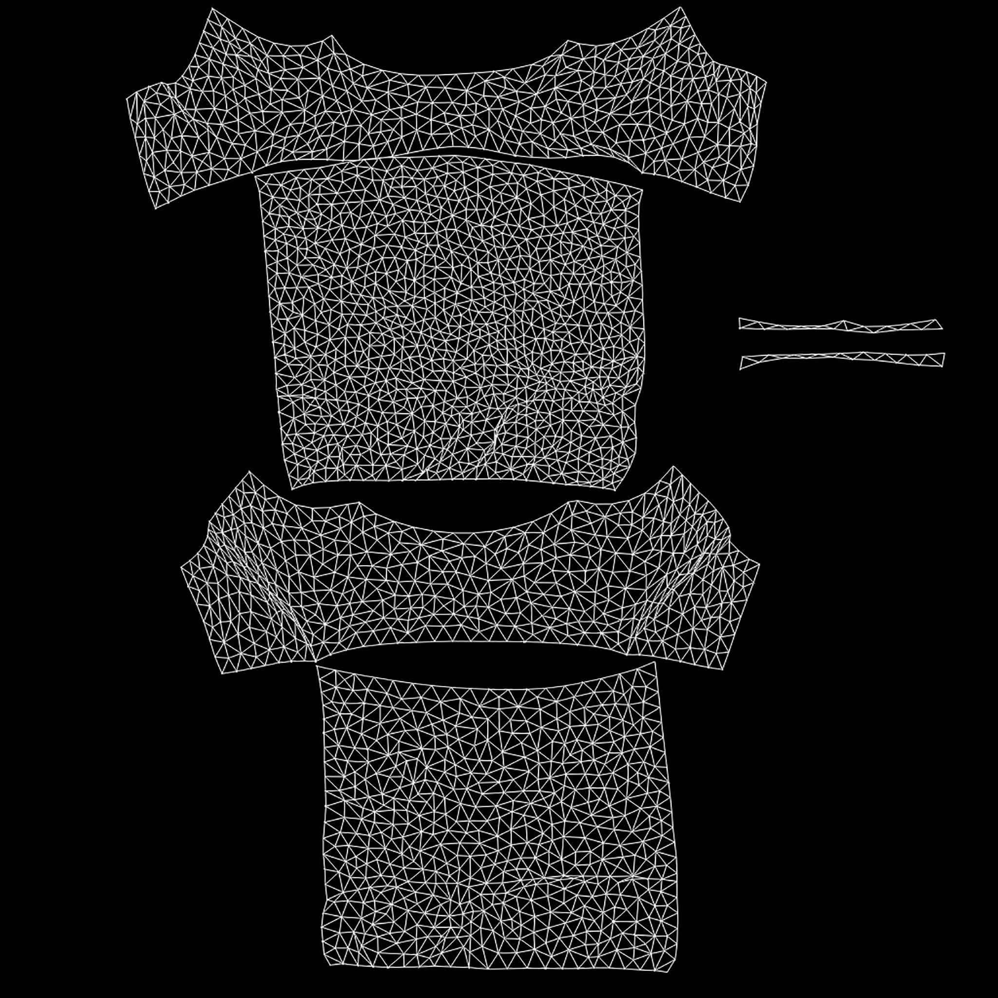 3D model Ladies Shoulder Cut-Out Tee Shirt VR / AR / low-poly | CGTrader