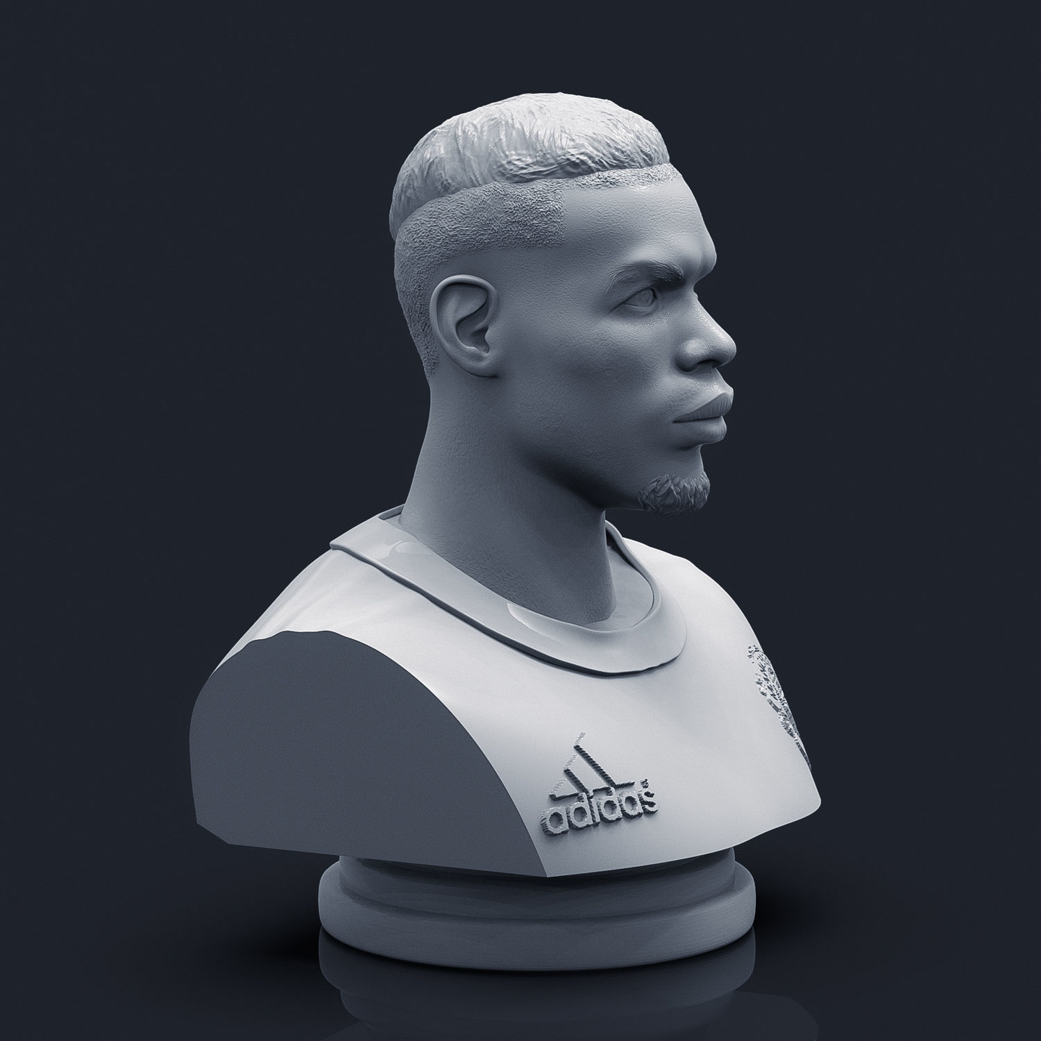 Paul Pogba 3D Printable Bust 3D model 3D printable | CGTrader