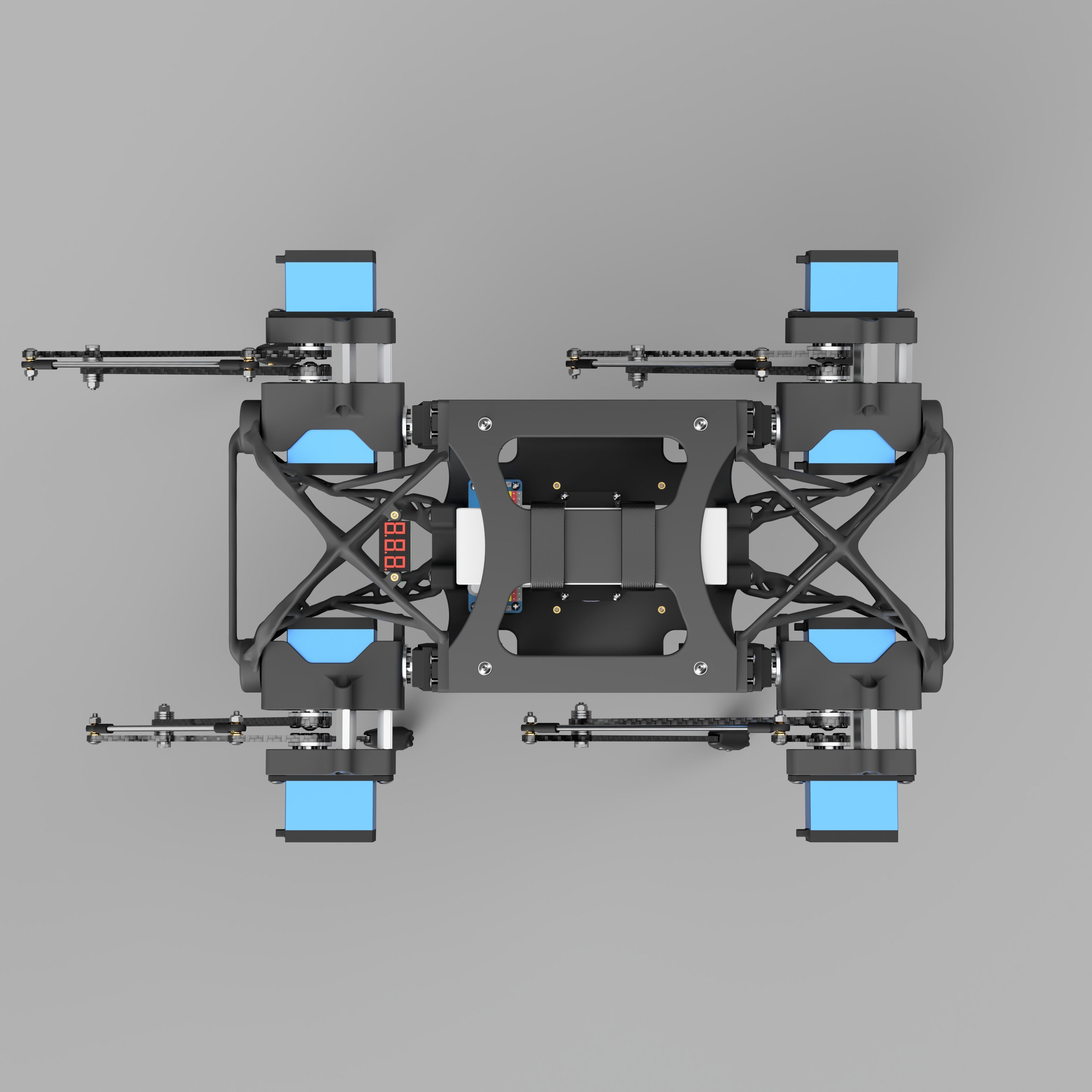 Walking Quadruped Dog Revised V2 3D model 3D printable | CGTrader