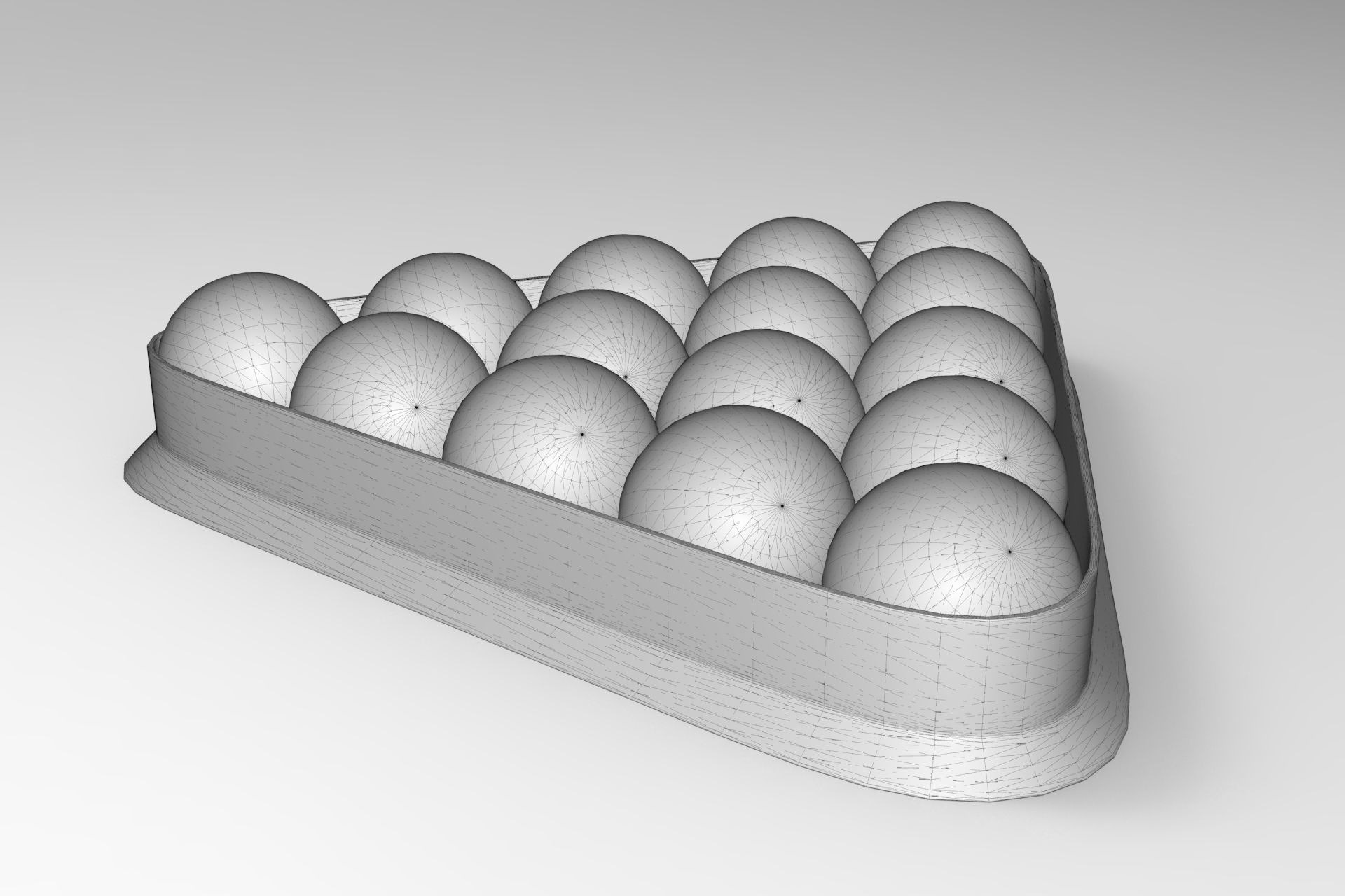 3D model Billiard Balls Molded Triangle VR / AR / low-poly | CGTrader