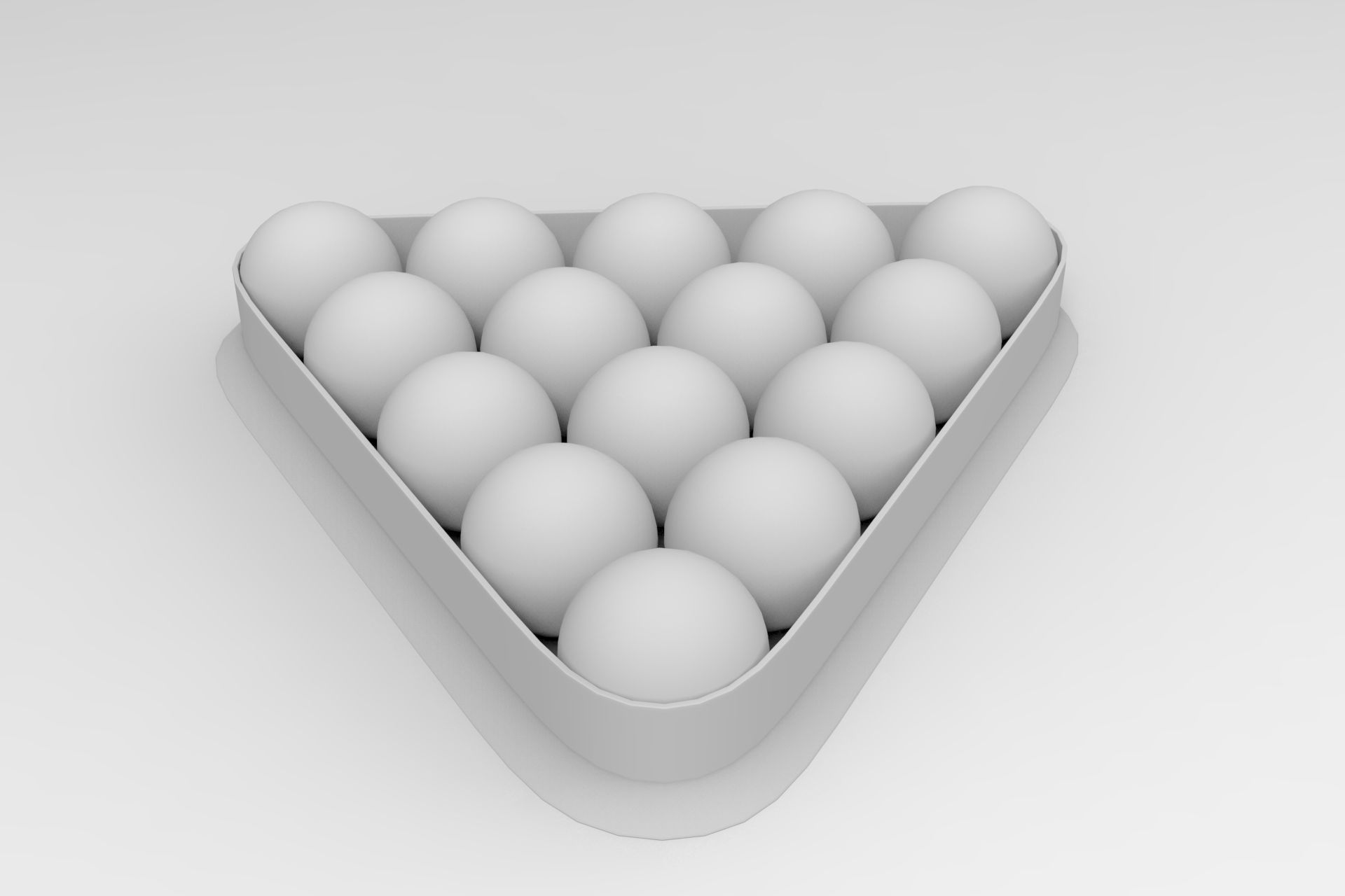3D model Billiard Balls Molded Triangle VR / AR / low-poly | CGTrader