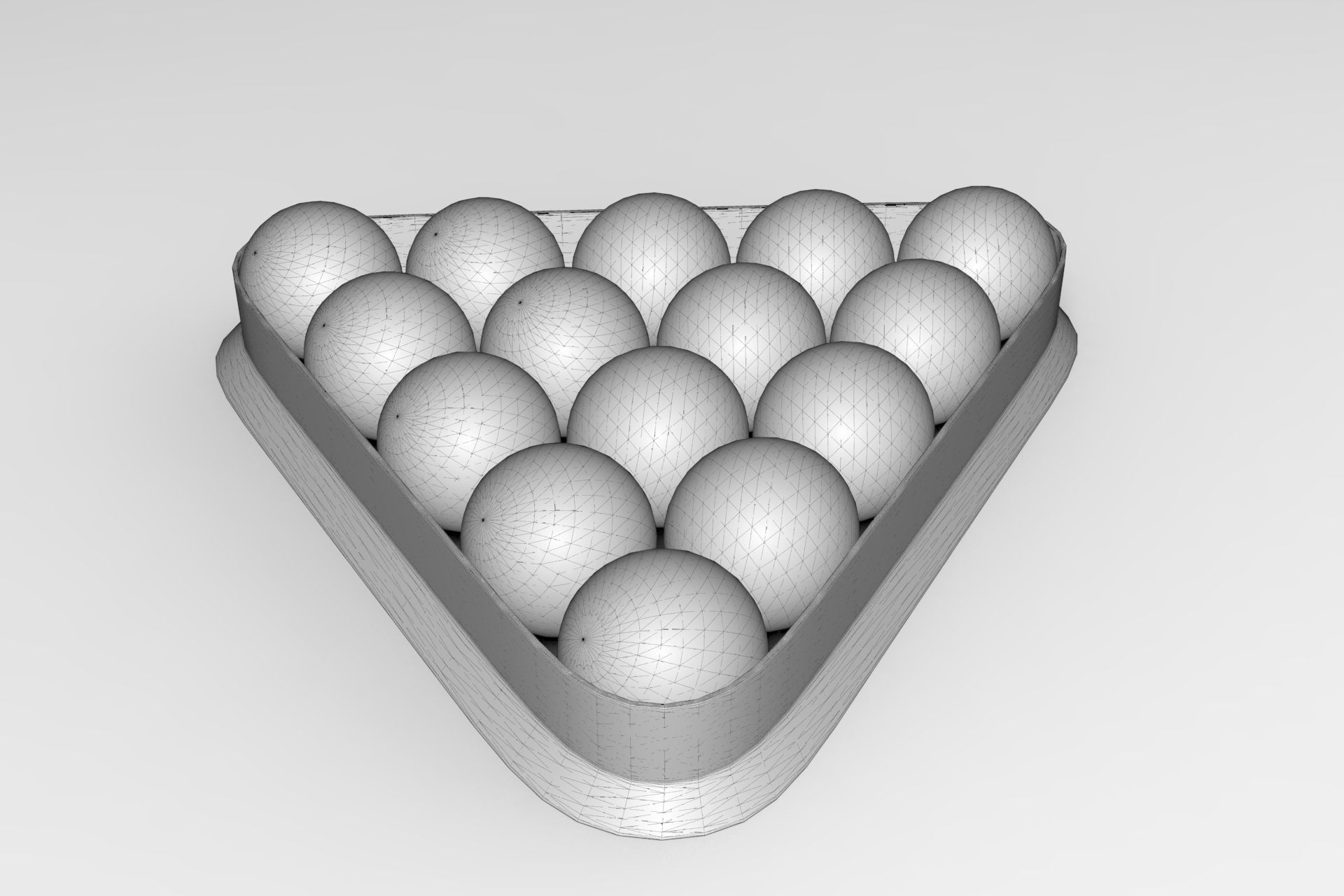3D model Billiard Balls Molded Triangle VR / AR / low-poly | CGTrader