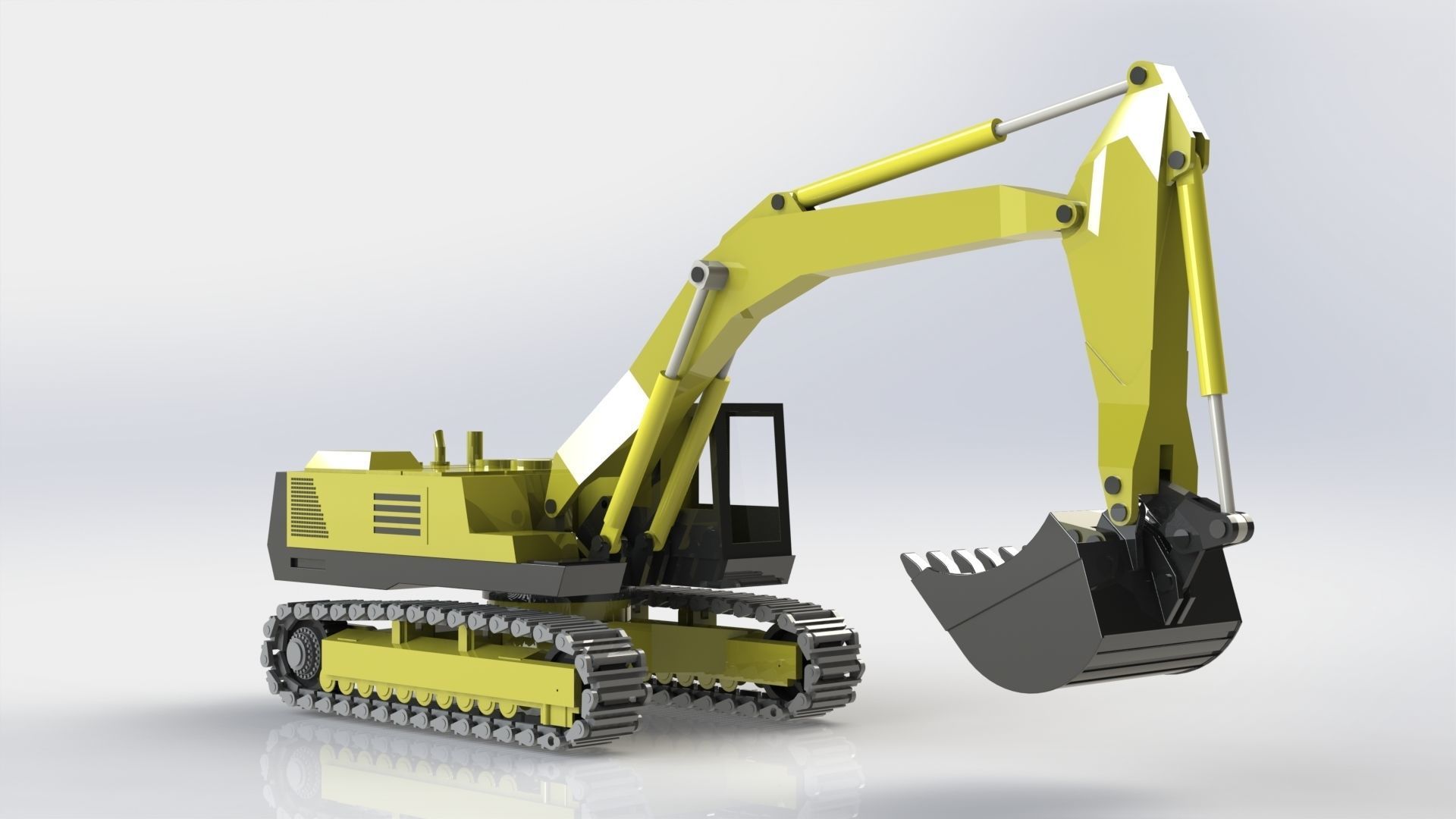 Excavator 3D model | CGTrader