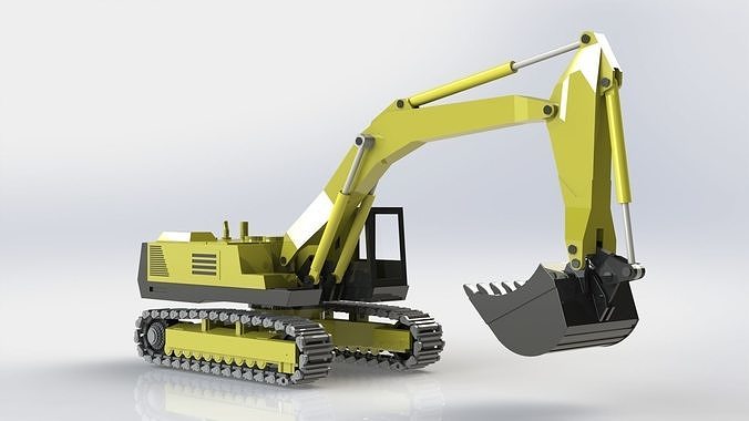 Excavator 3D model | CGTrader