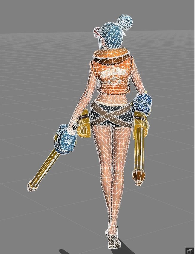 fanny Lifeguard Skin 3D model animated rigged | CGTrader