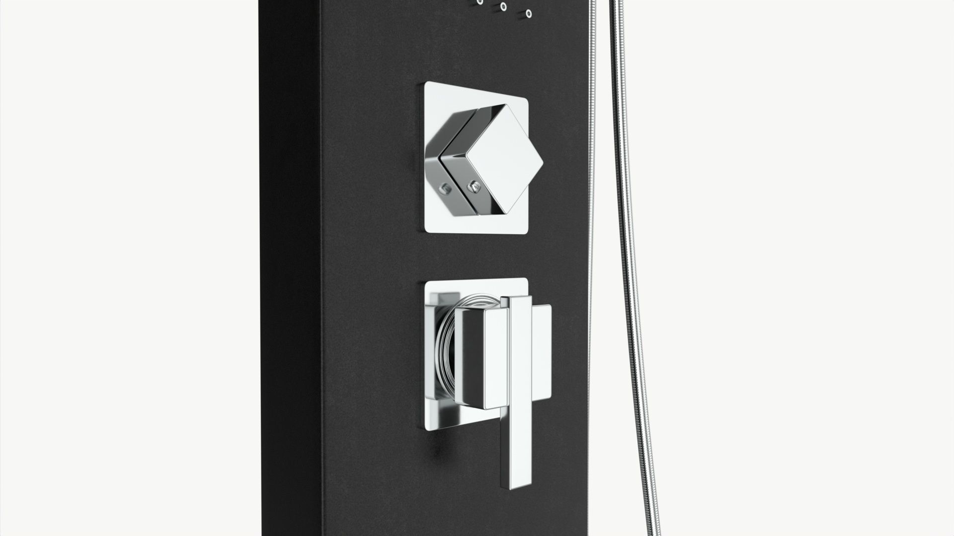 Panel Tower Faucet System With Display 01 3D model | CGTrader