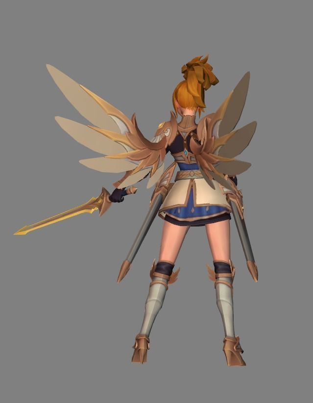 fanny Lightborn Ranger 3D model animated rigged | CGTrader