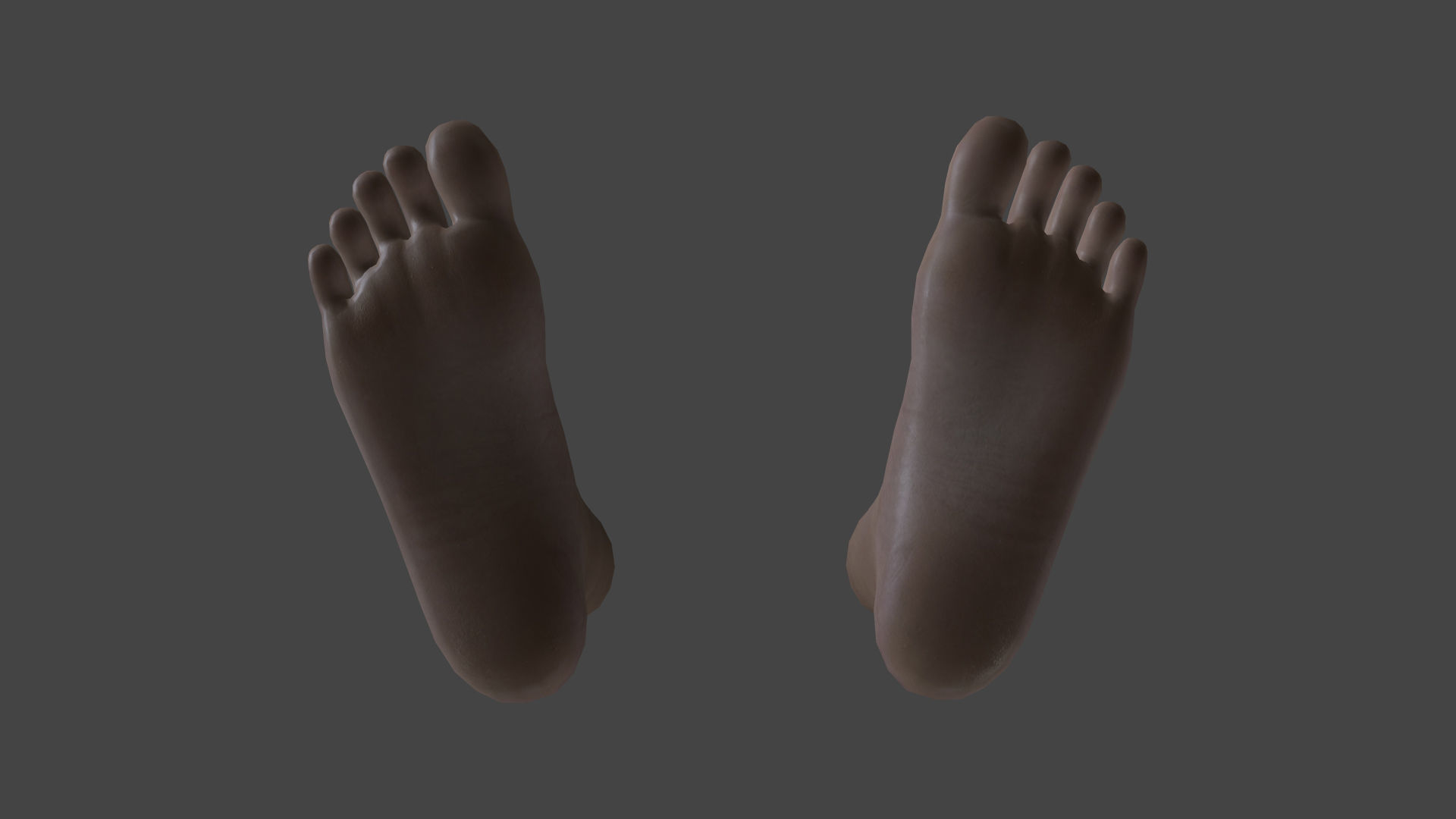 3D model FOOT-003 Rigged Feet VR / AR / low-poly | CGTrader