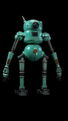 3D model 3D Metal Machine Robot - HighPoly VR / AR / low-poly | CGTrader