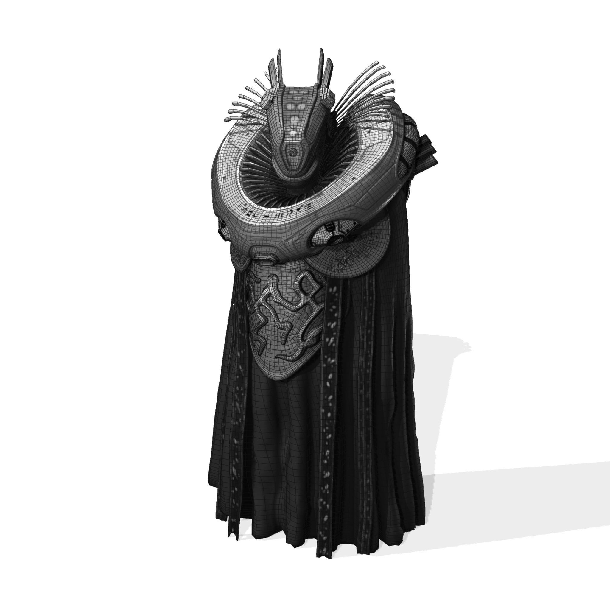 Vorlon Commander 3D model rigged | CGTrader